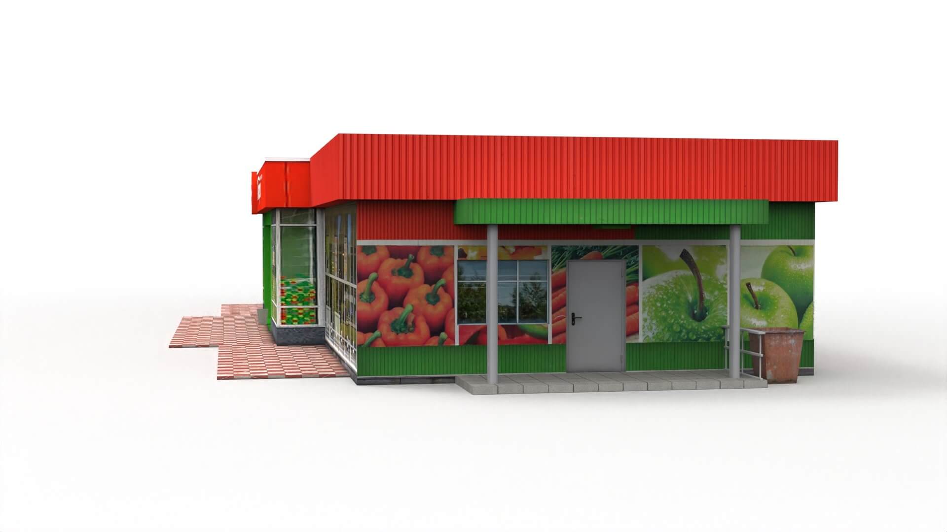 Supermarket - 3D Model by denlog