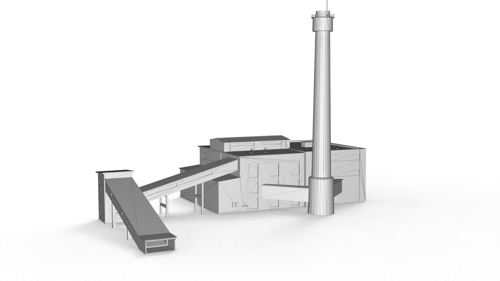 Thermal Power Station - 3D Model by denlog
