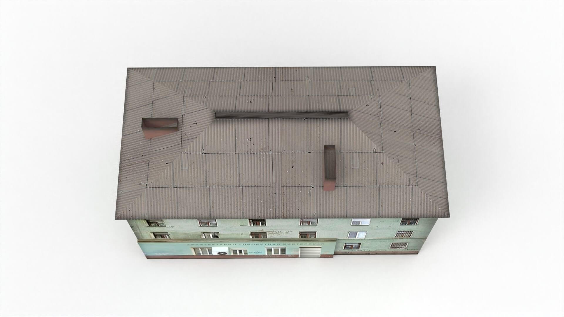 Three Story Residential Building - 3D Model by denlog