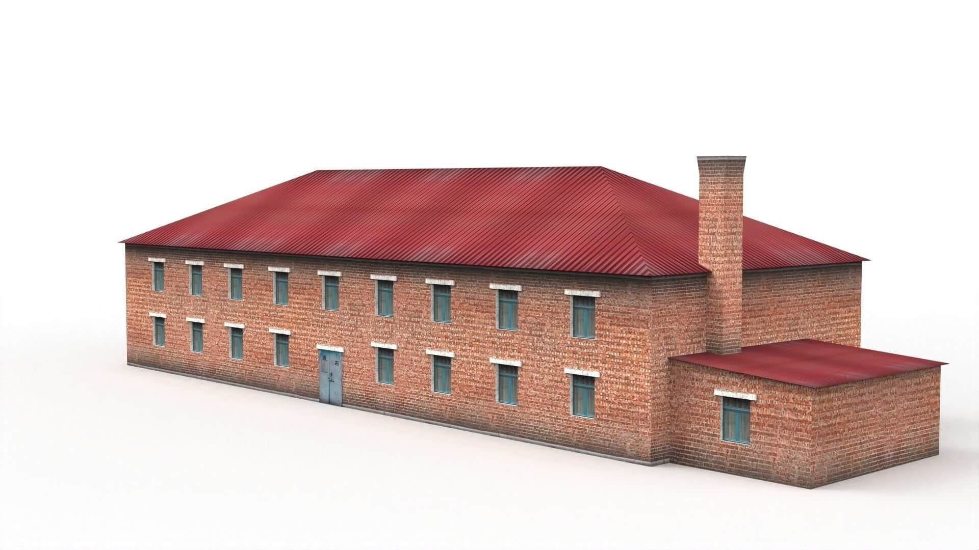 Two Story House - 3D Model by denlog