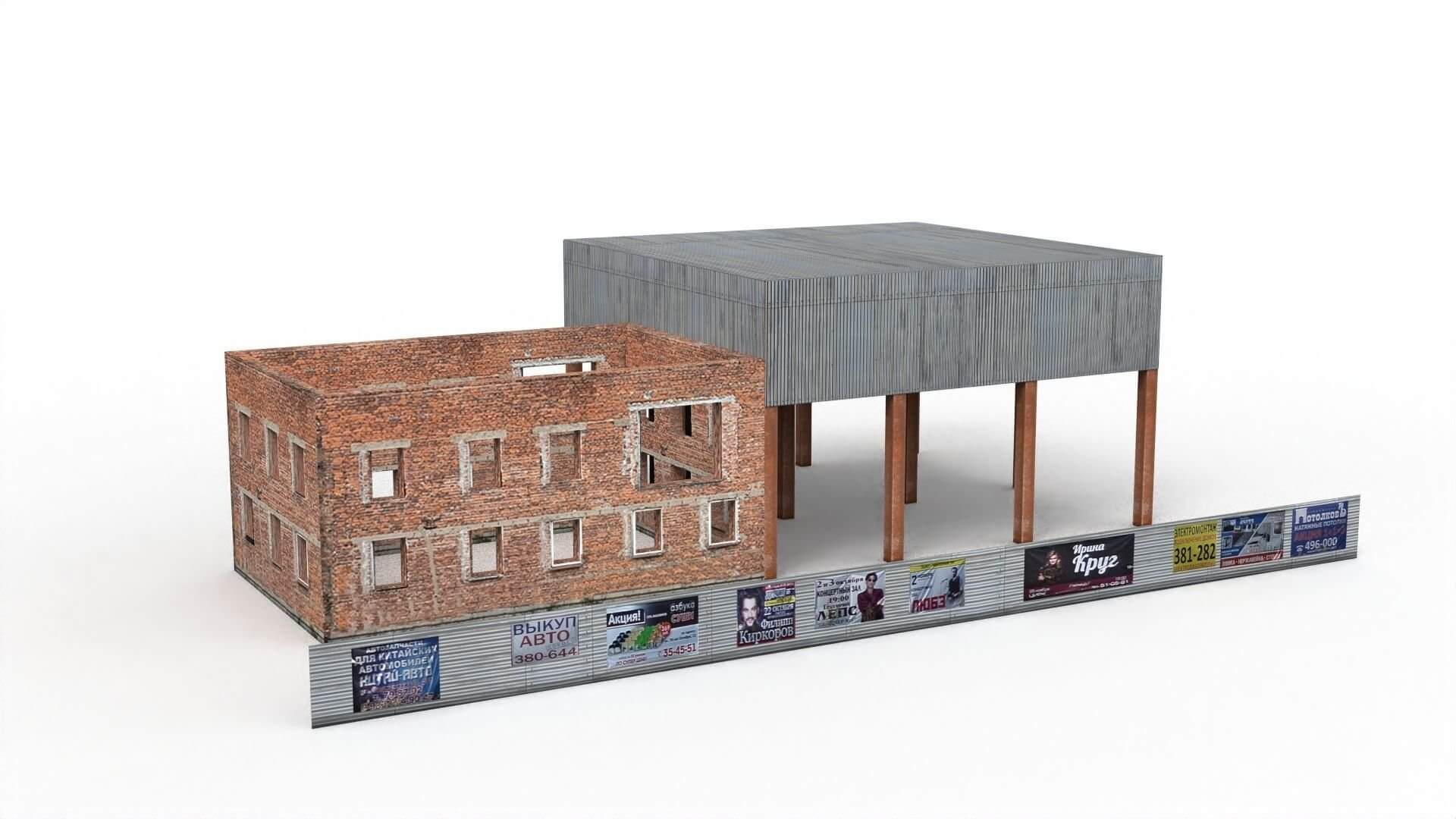 Unfinished Building - 3D Model by denlog