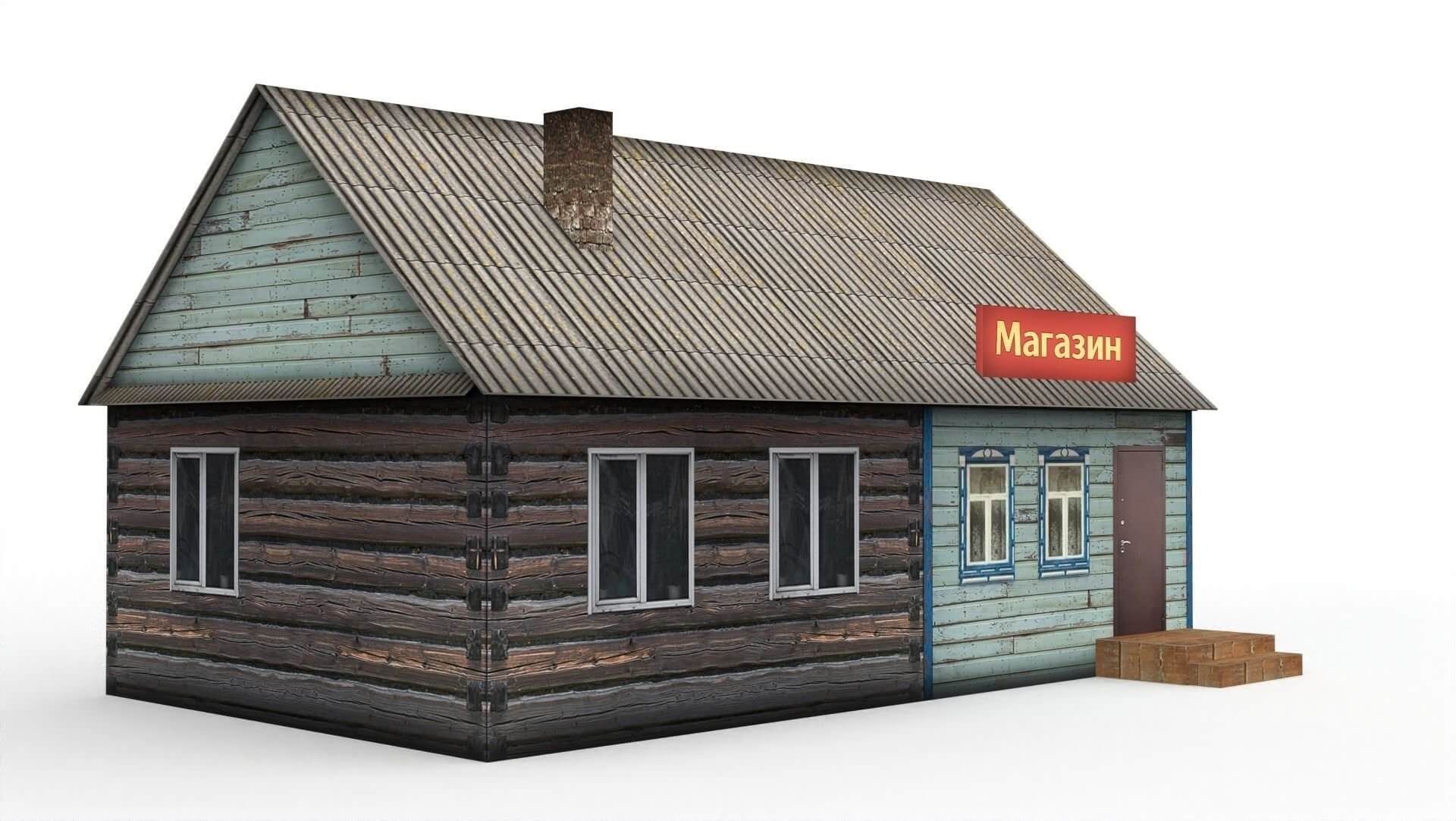 Village Shop - 3D Model by denlog