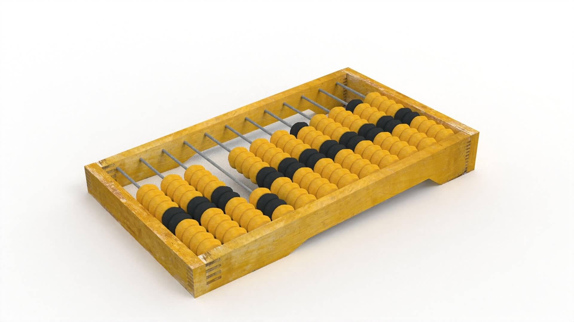 Wooden Abacus - 3D Model by denlog