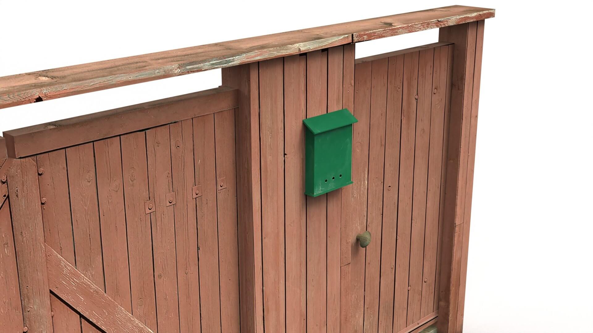 Wooden Gate - 3D Model by denlog