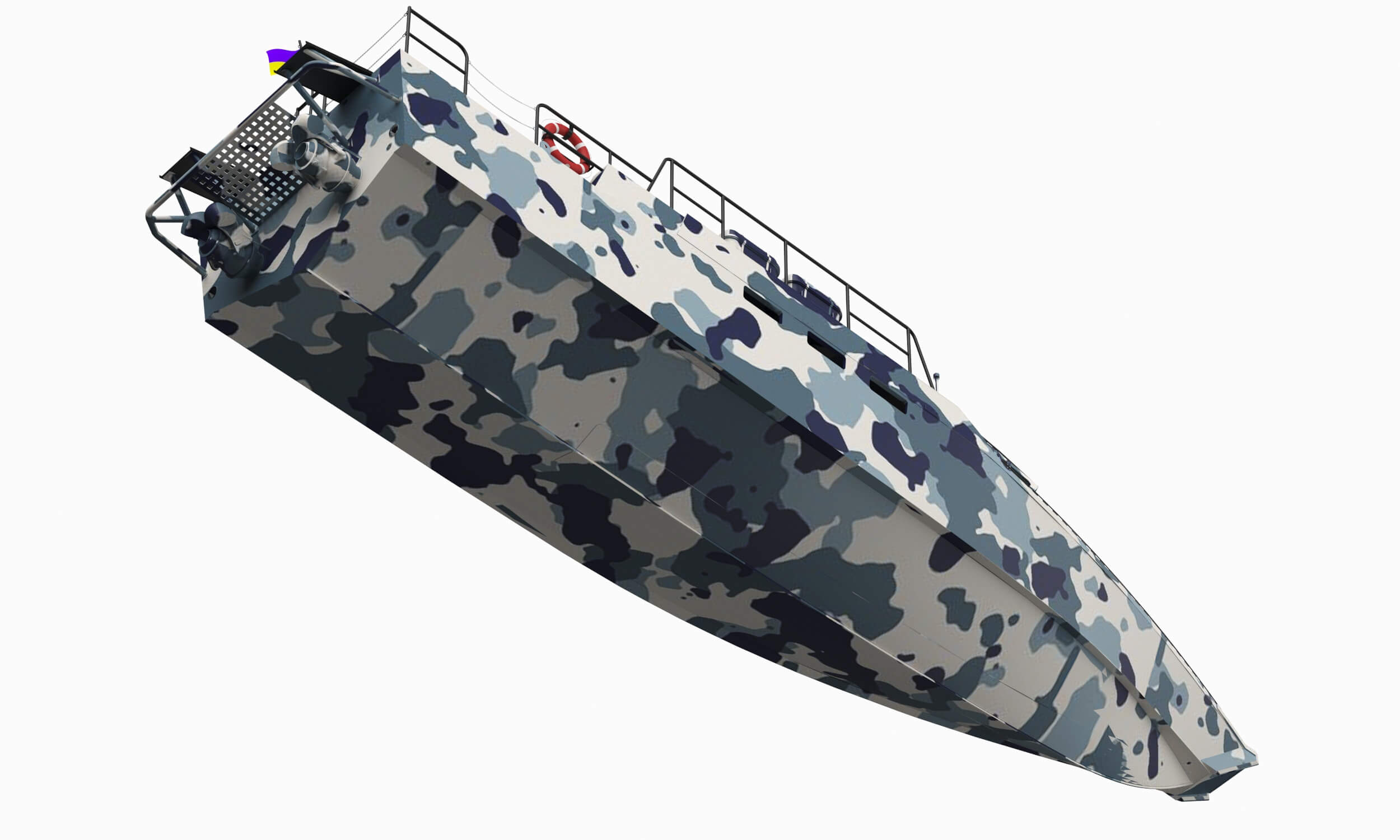 3D Combat Boat by DennyCG
