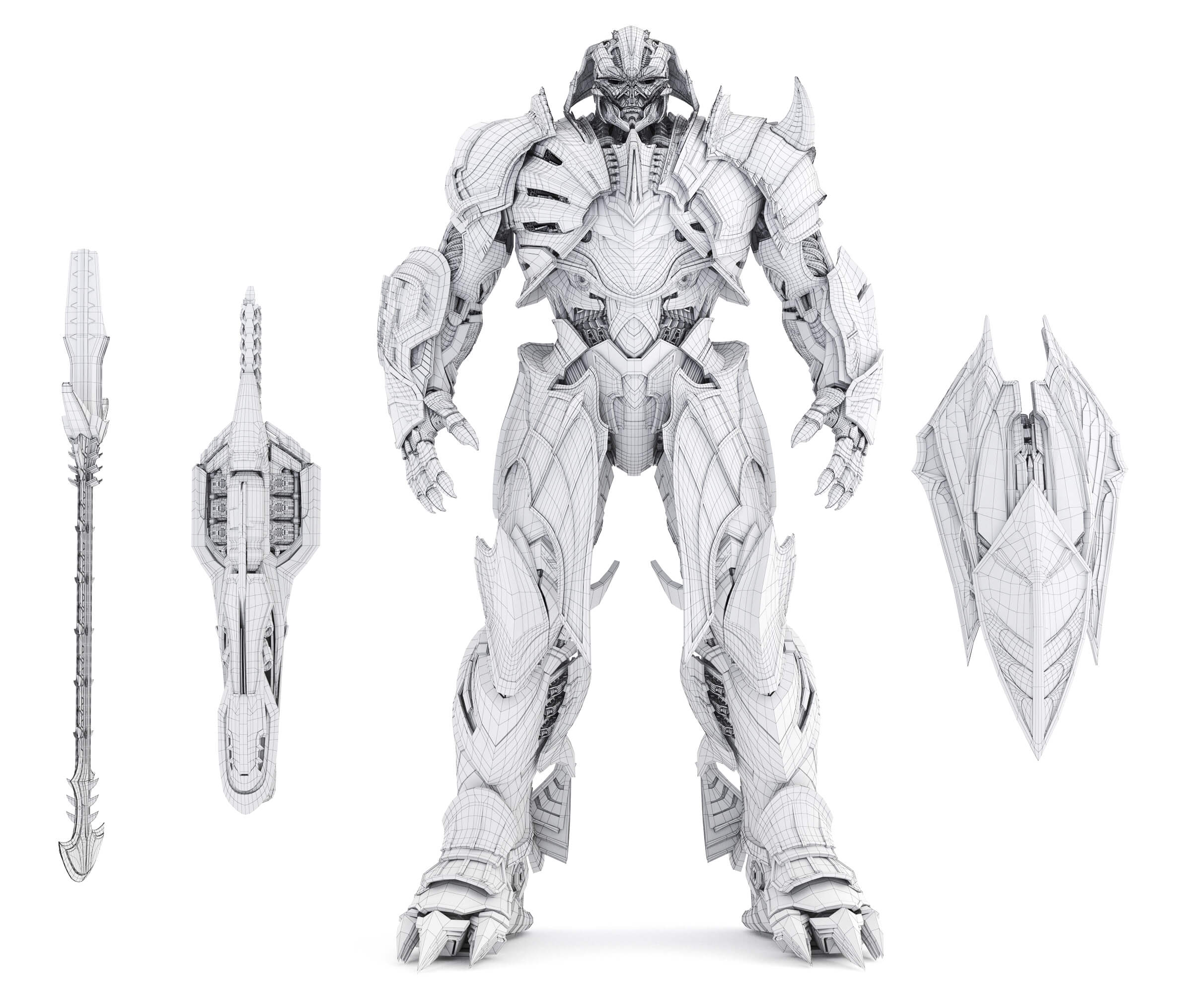 Transformers - Megatron 3D Model by DennyCG