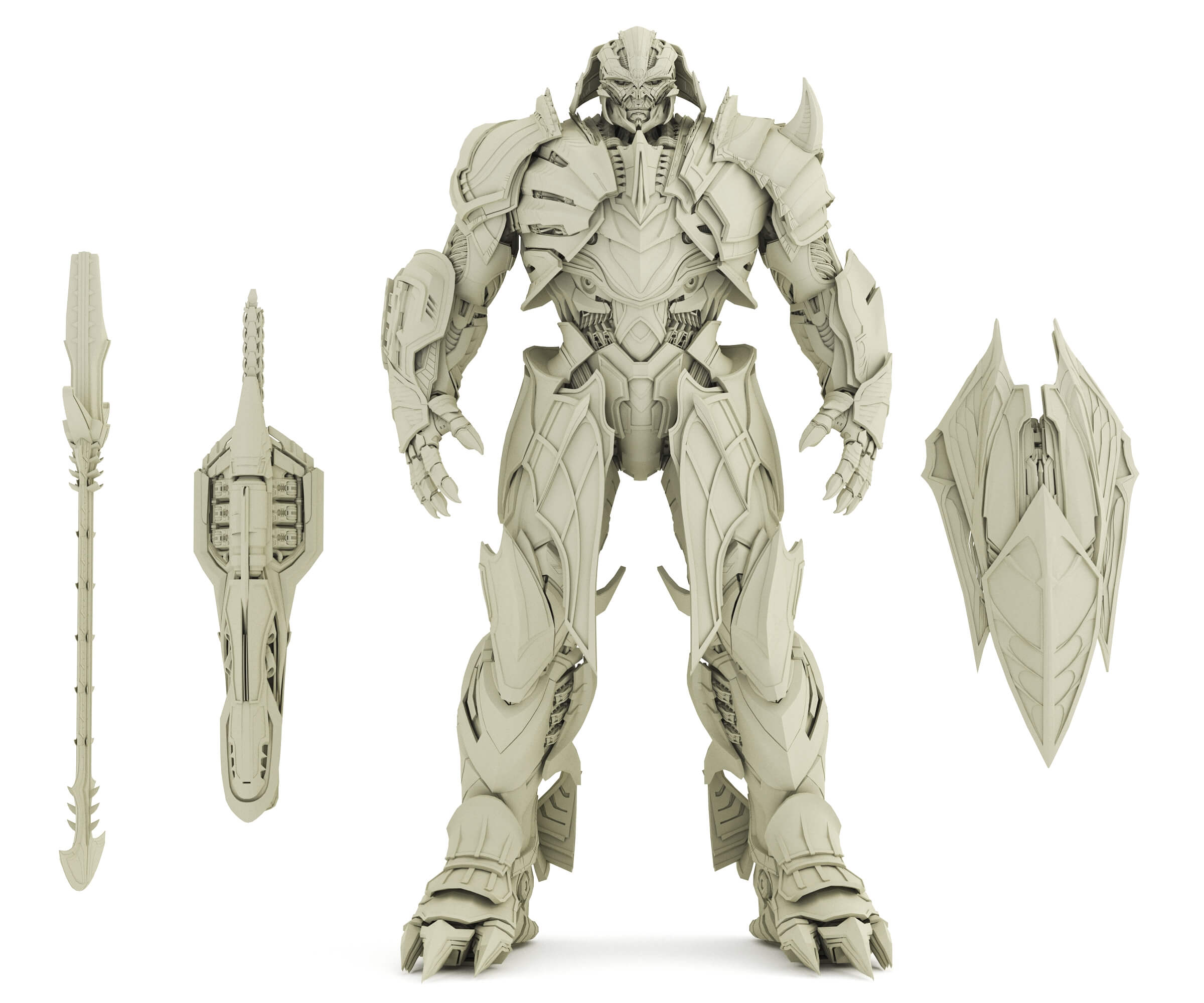 Transformers - Megatron 3D Model by DennyCG