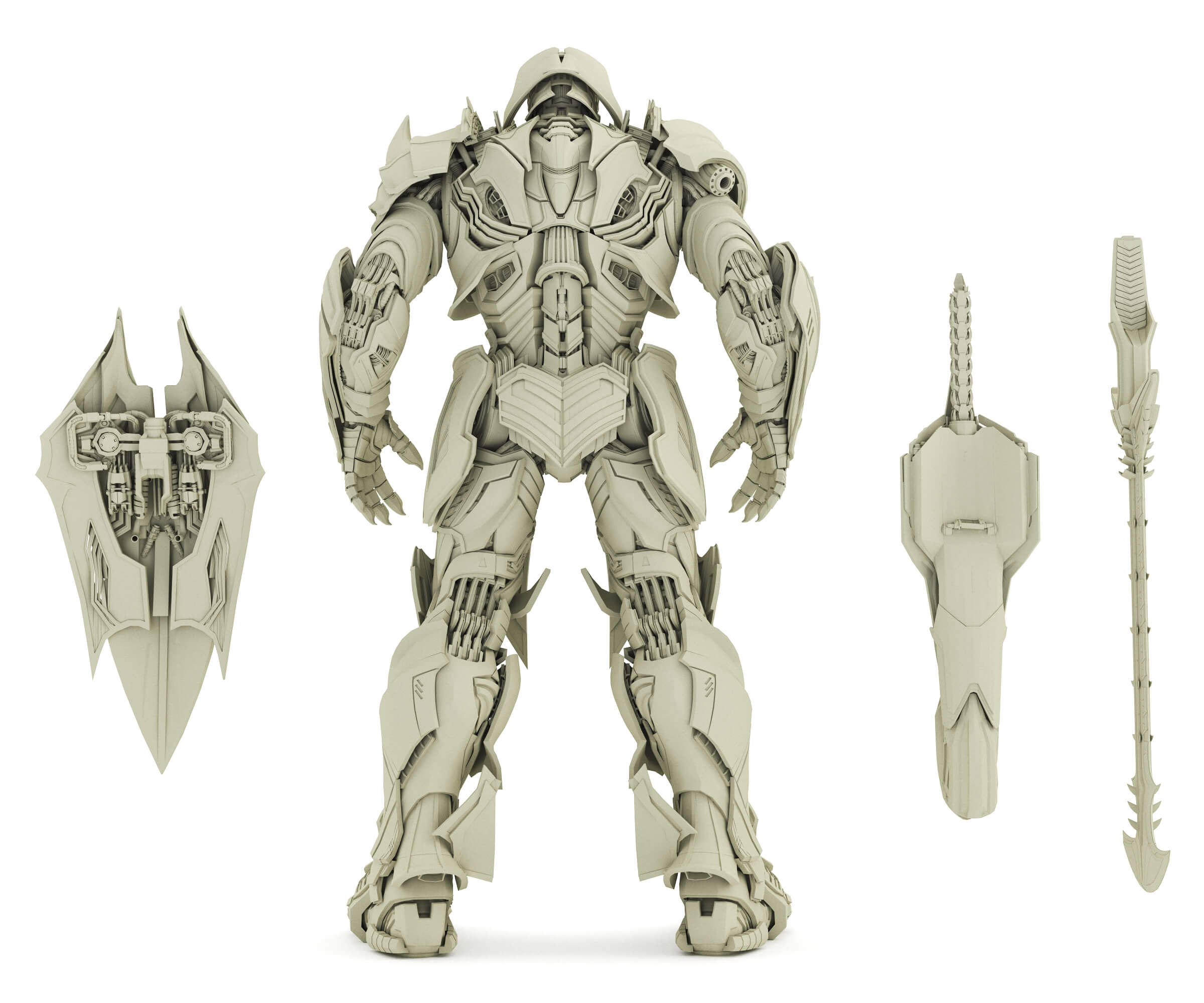 Transformers - Megatron 3D Model by DennyCG