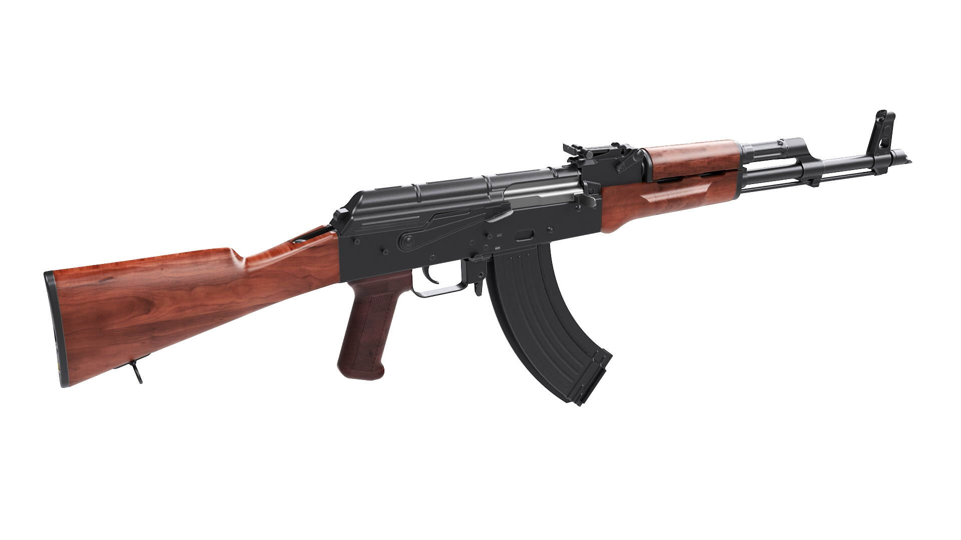 AKM Automatic Rifle with Inner Workings - 3D Model by DennyCG