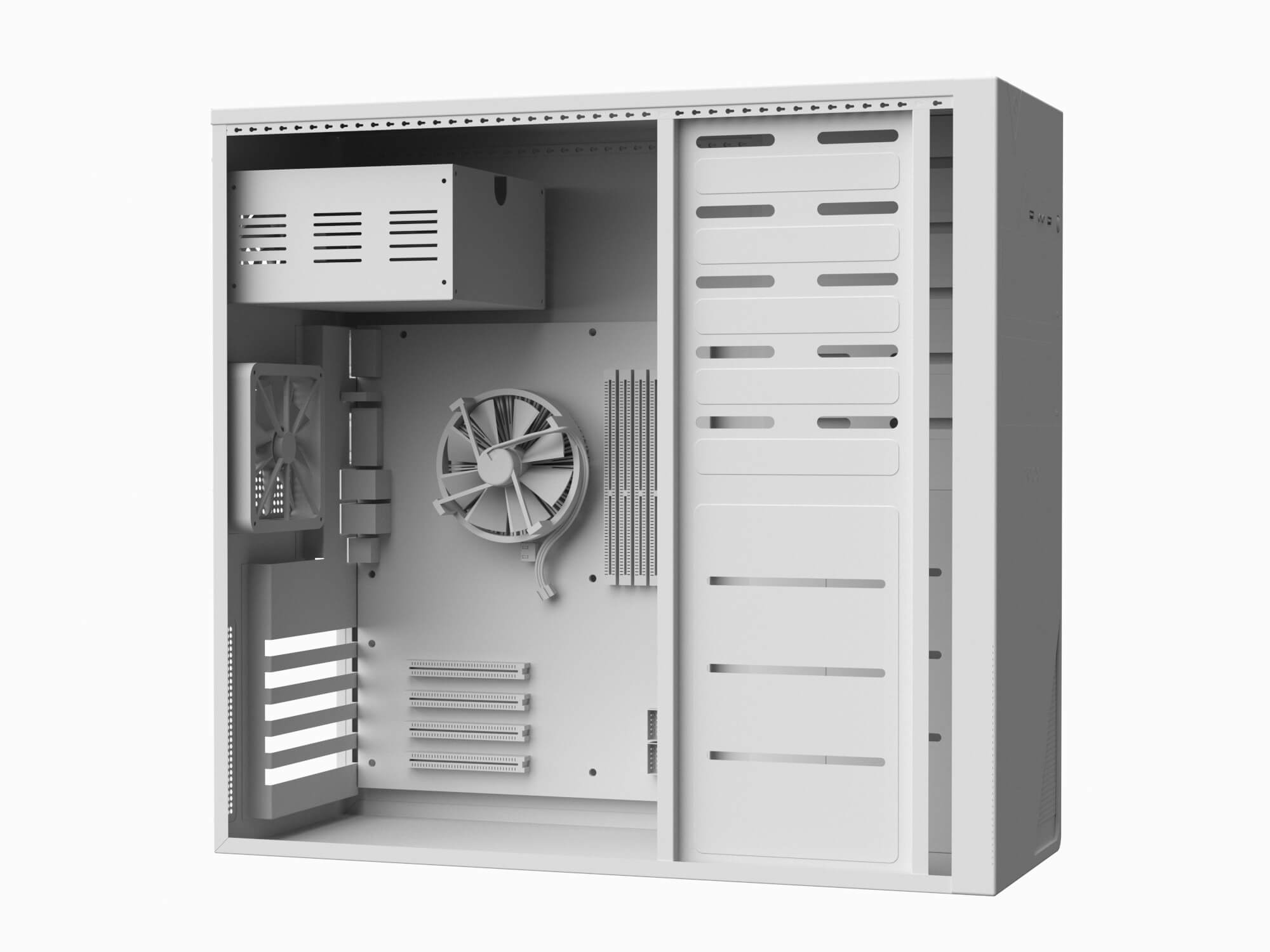 Computer Case 02 - 3D Model by DennyCG