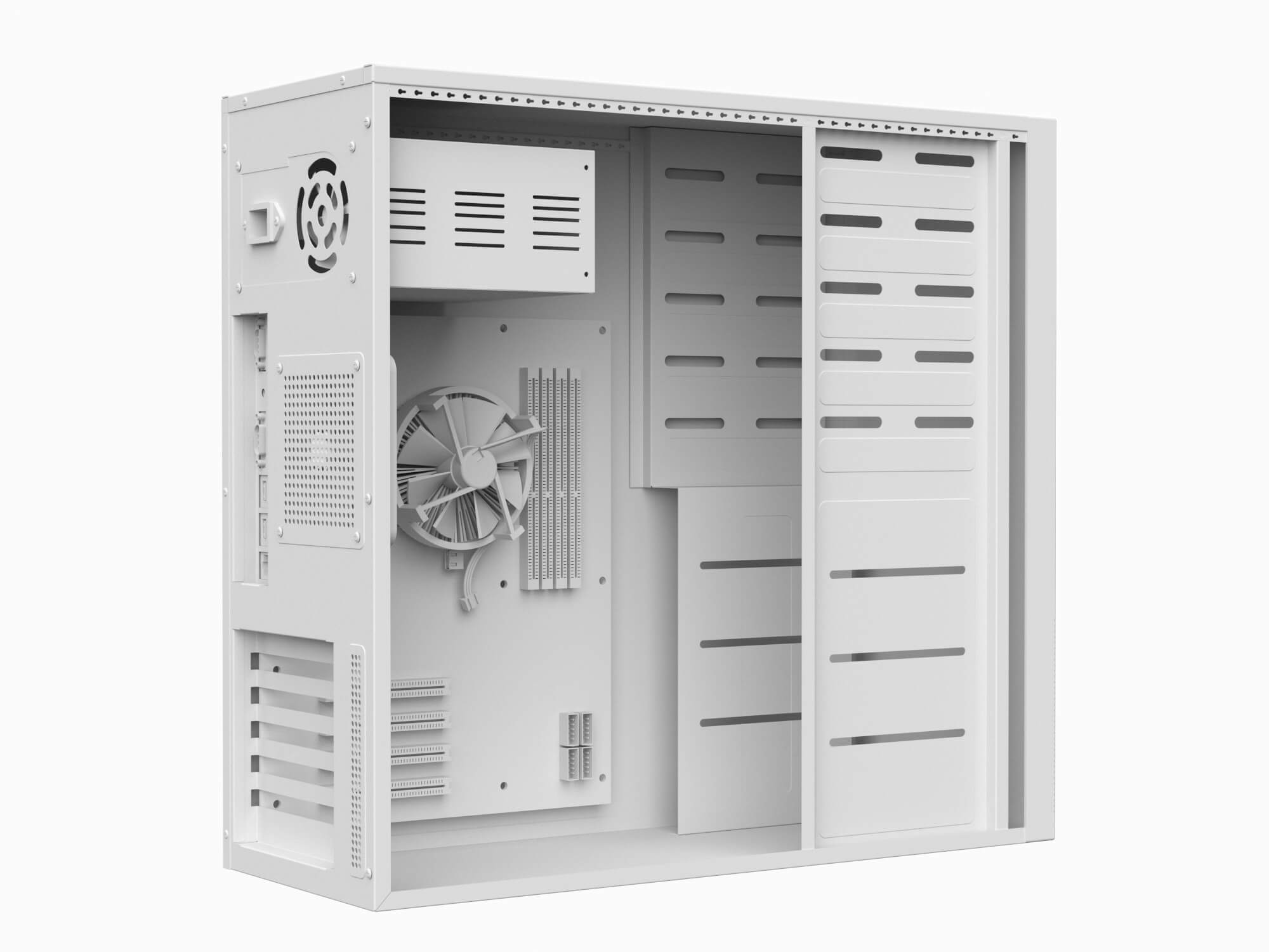 Computer Case 02 - 3D Model by DennyCG