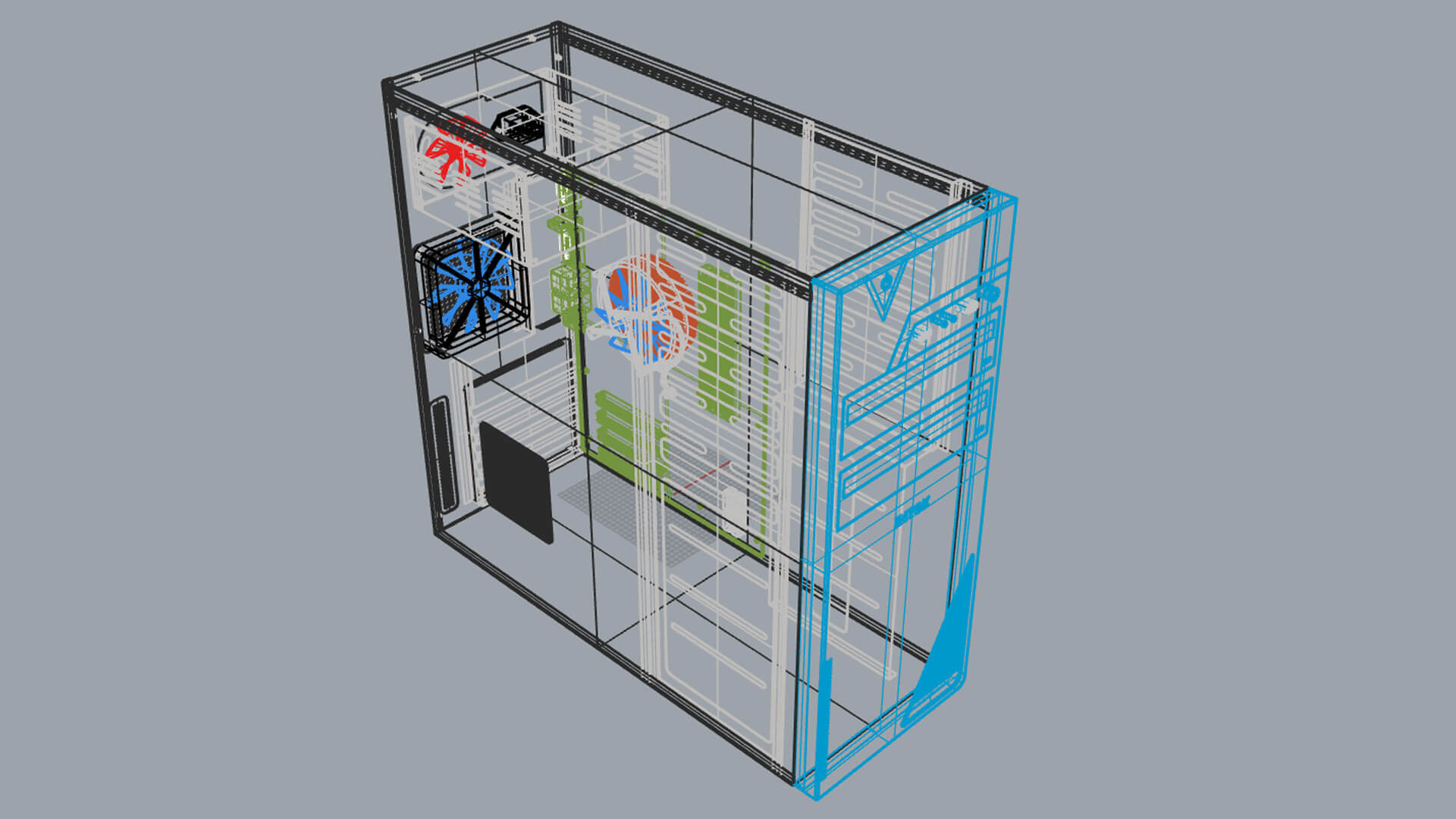 Computer Case 02 - 3D Model by DennyCG