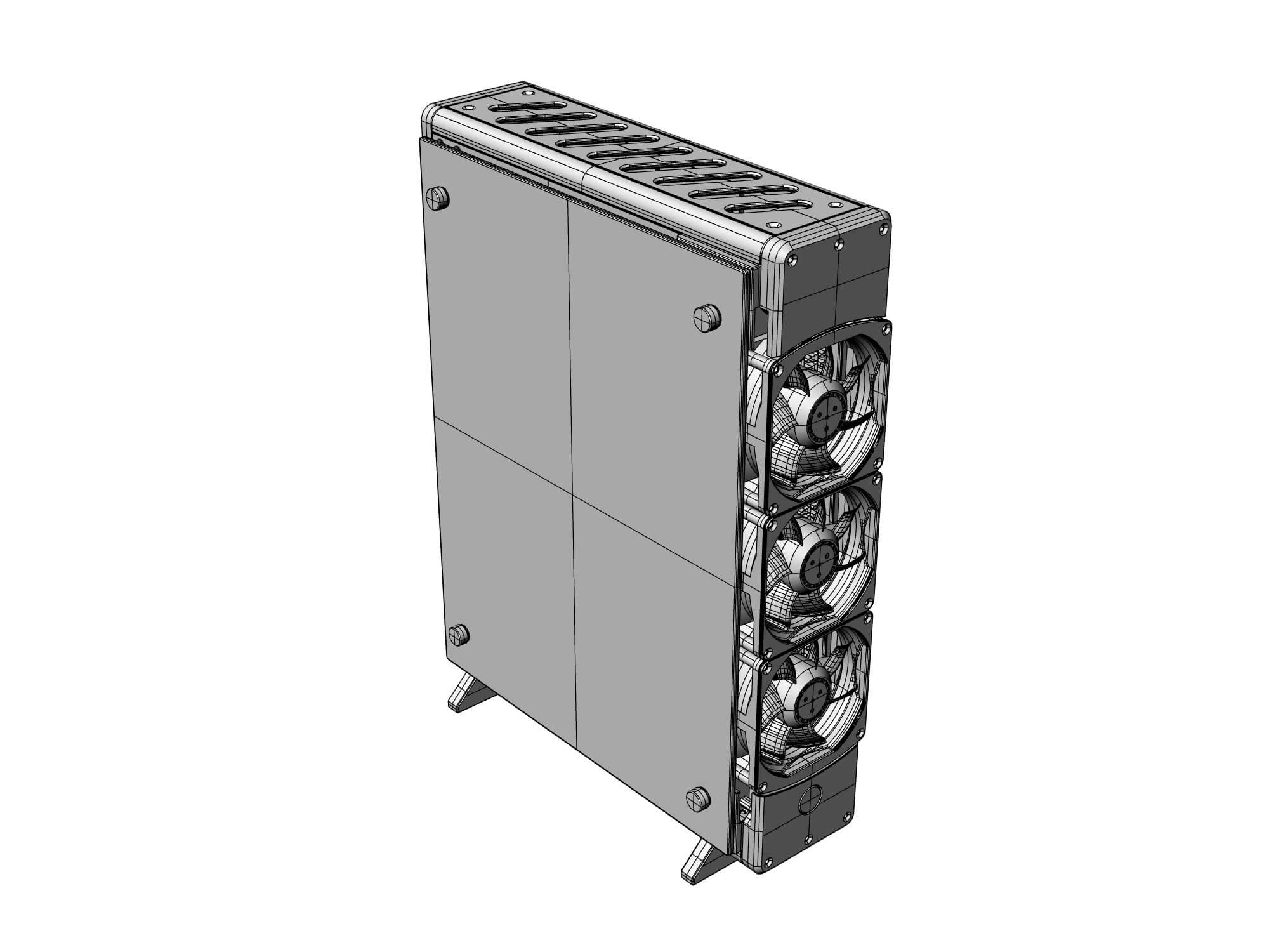 Computer Case 01 - 3D Model by DennyCG