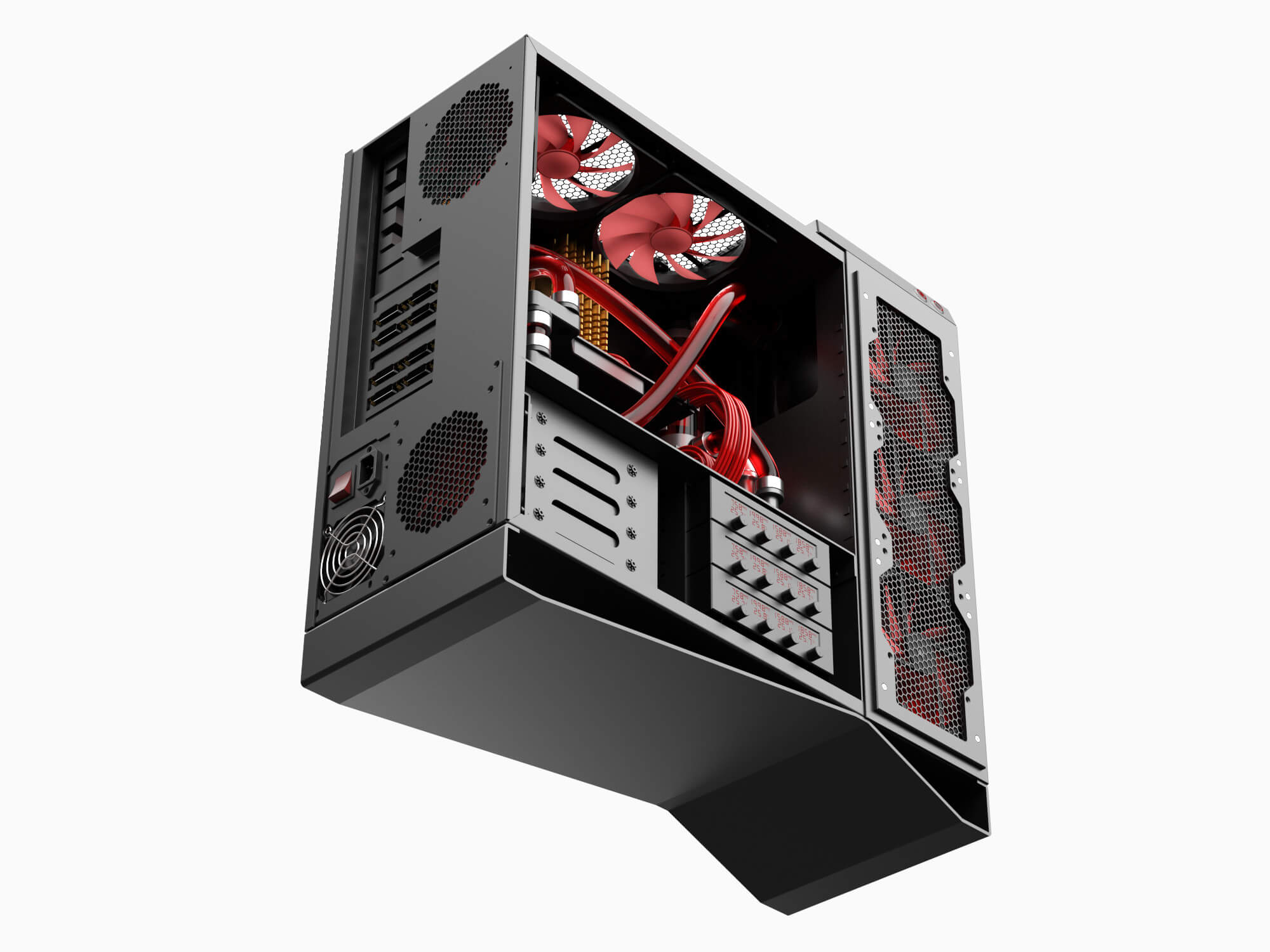 Computer Case 05 - 3D Model by DennyCG