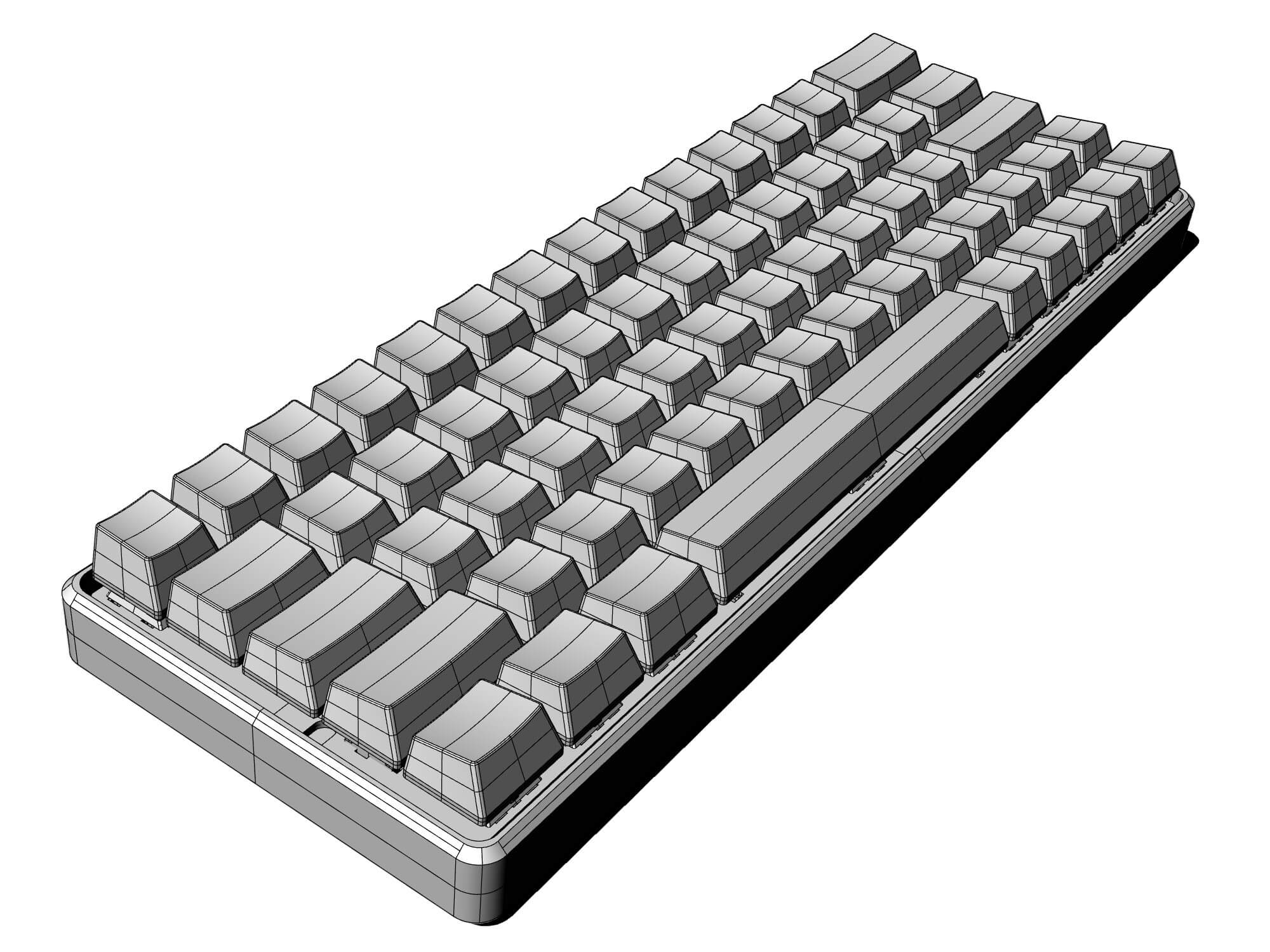 Computer Keyboard 04 - 3D Model by DennyCG