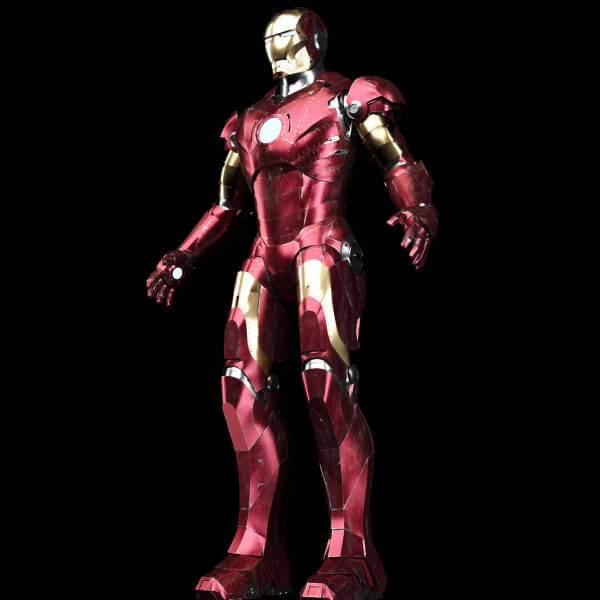 Iron Man 17 3D Render, Digital Art by DennyCG