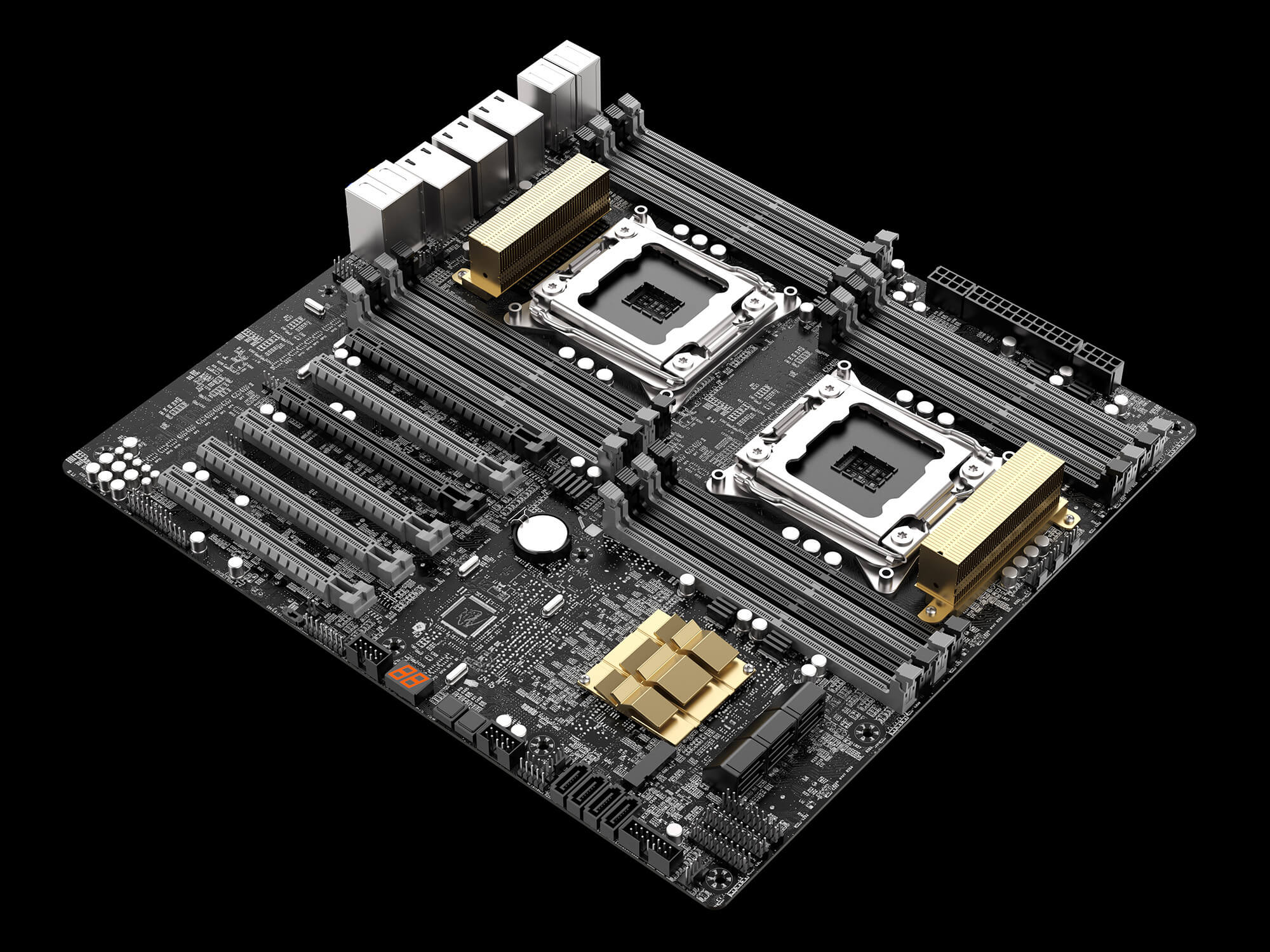 Gaming Motherboard - 3D Model by DennyCG