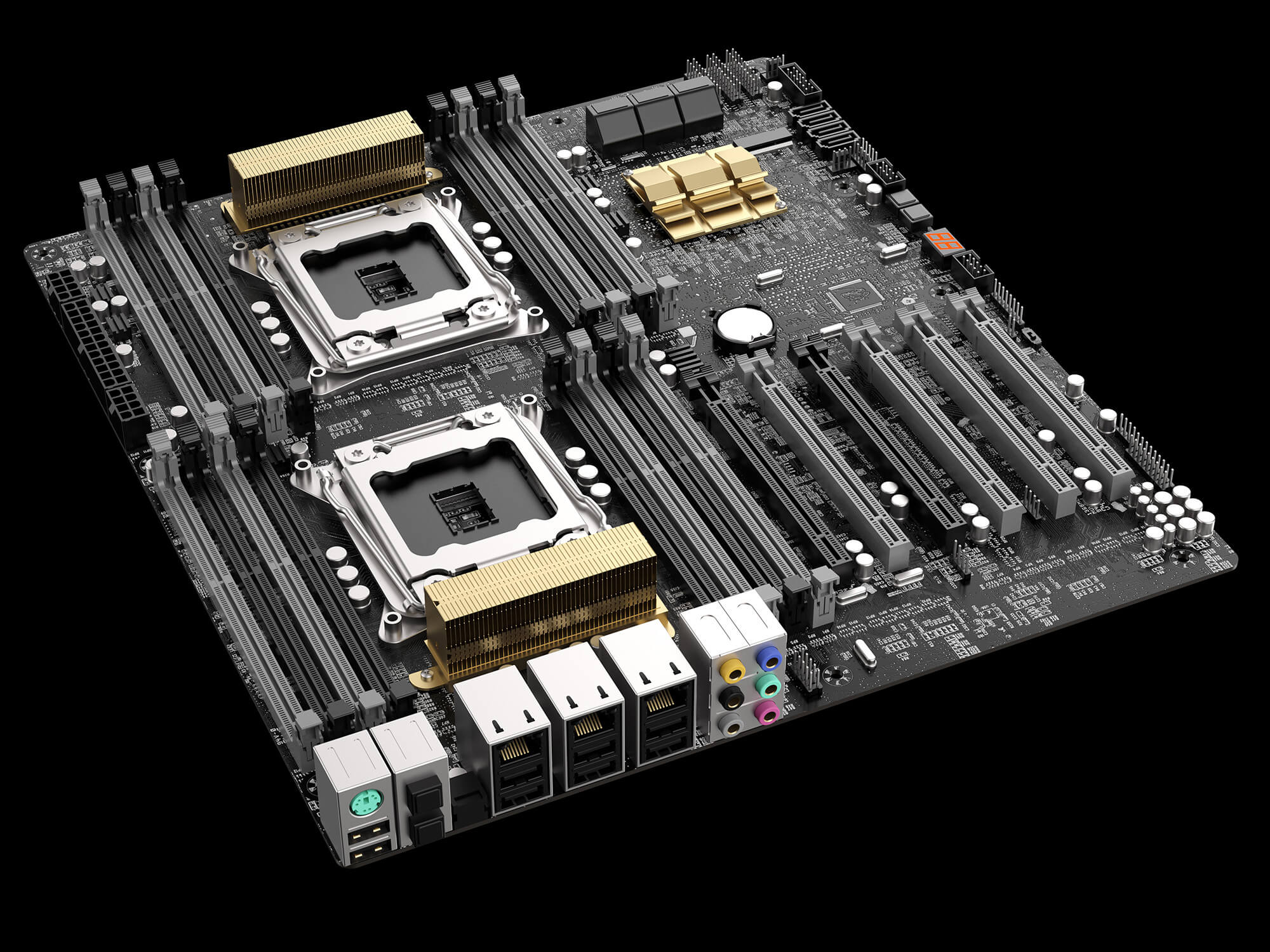 Gaming Motherboard - 3D Model by DennyCG