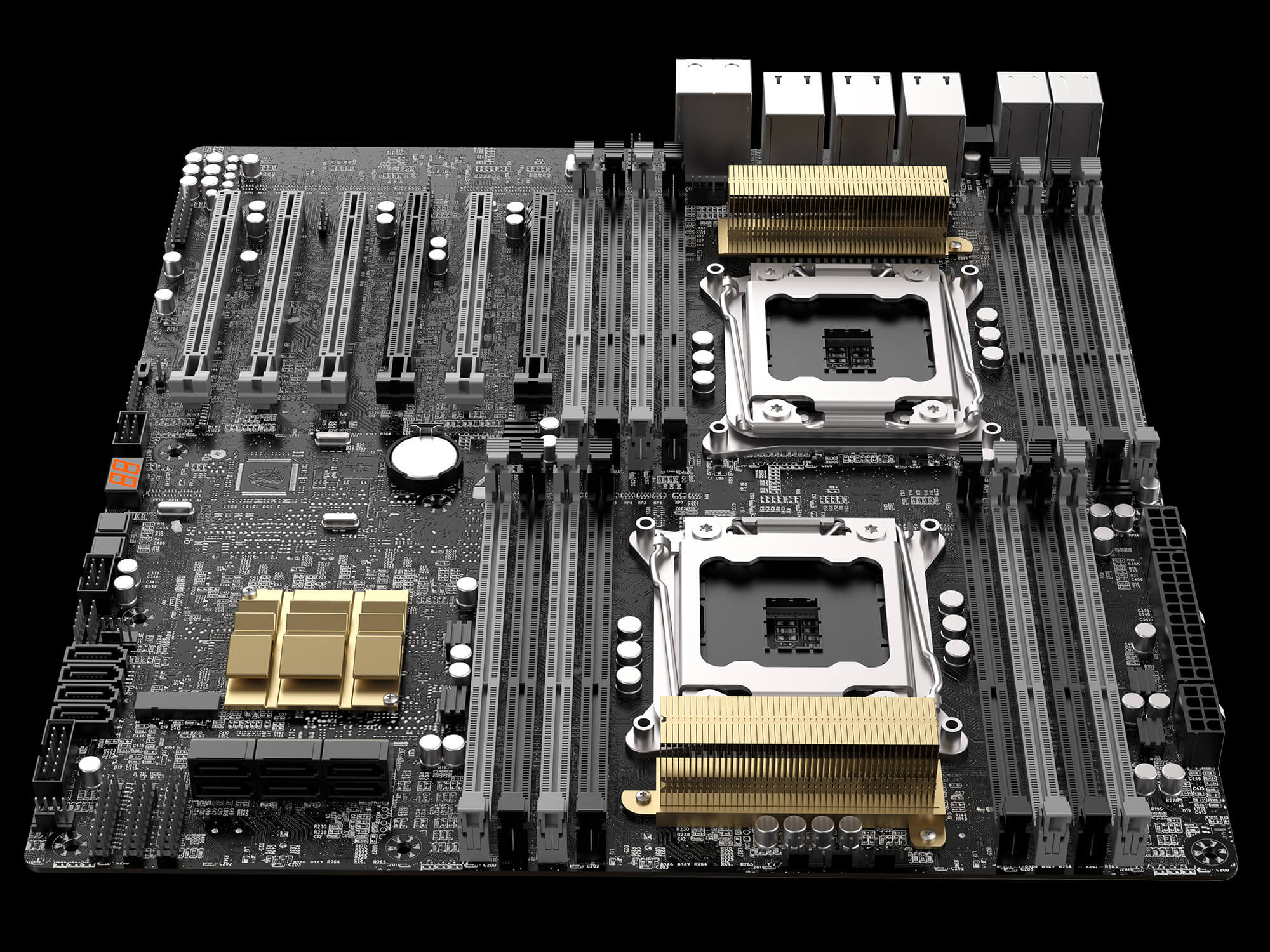 Gaming Motherboard - 3D Model by DennyCG