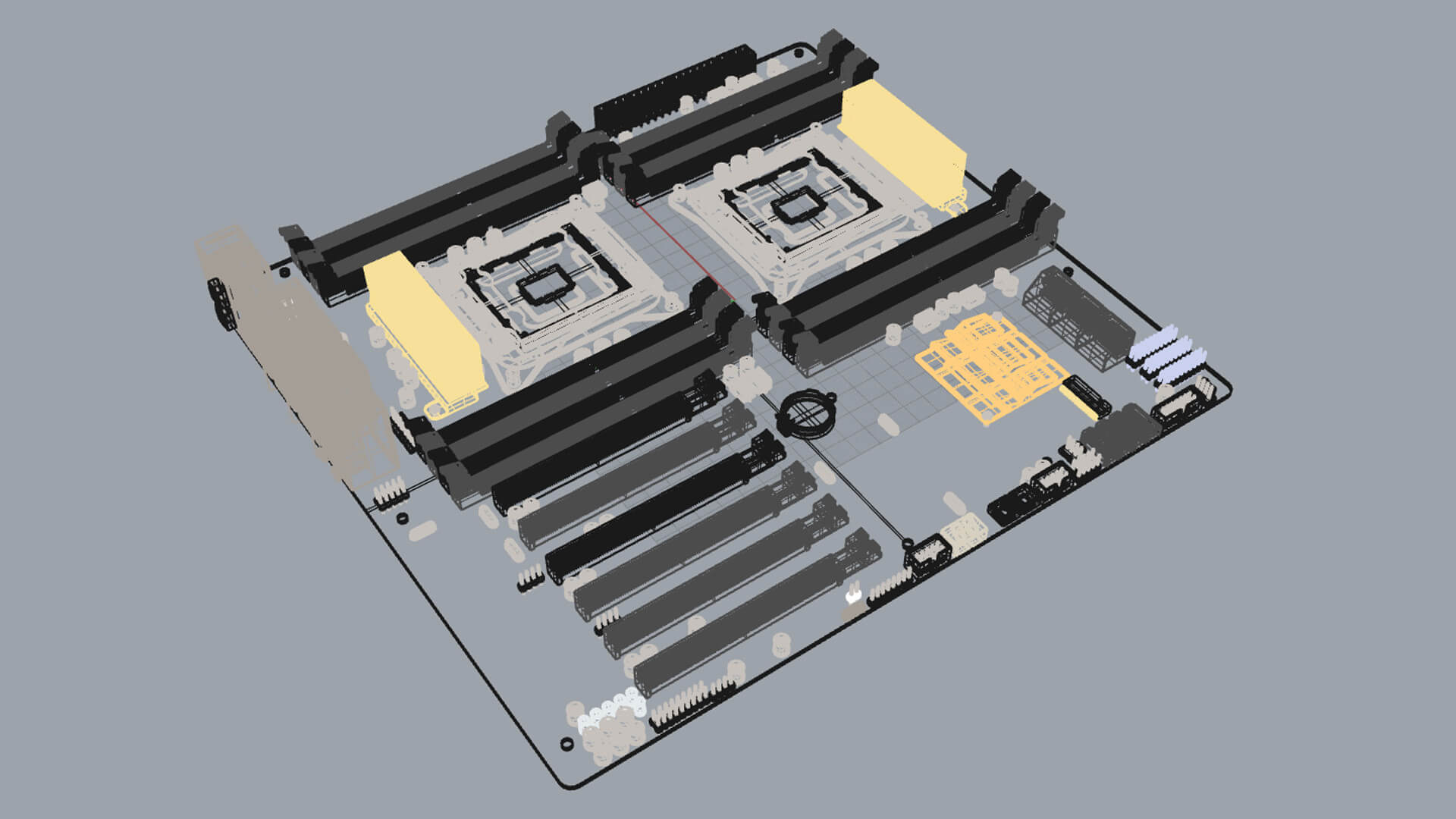 Gaming Motherboard - 3D Model by DennyCG