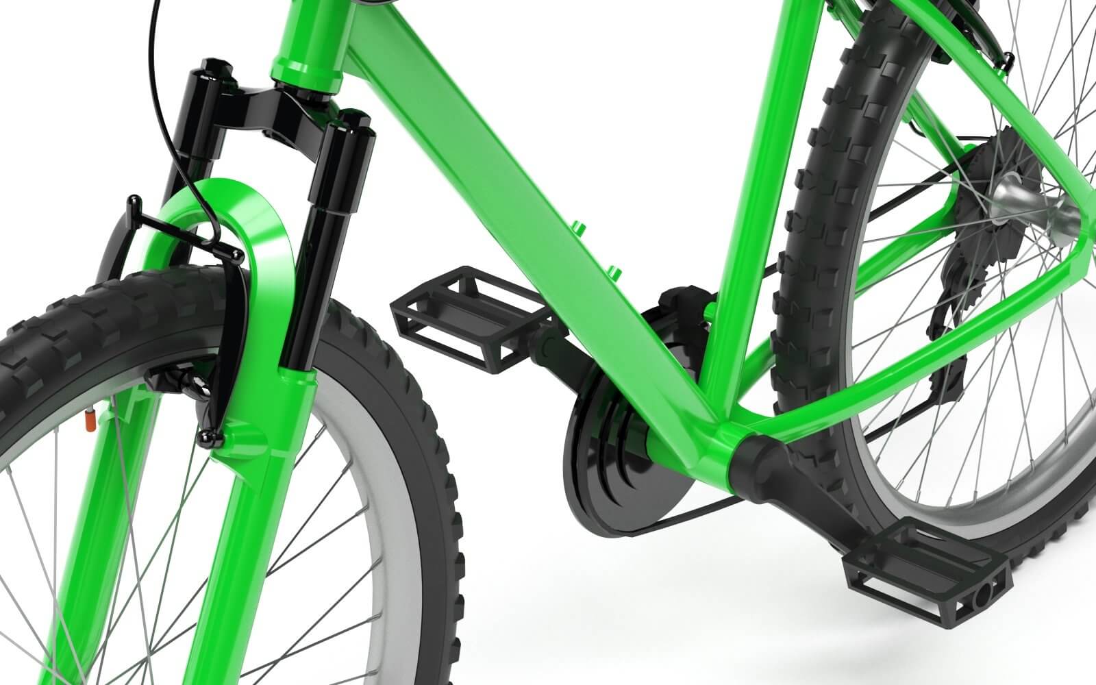 Green Mountain Bike - 3D Model by DennyCG