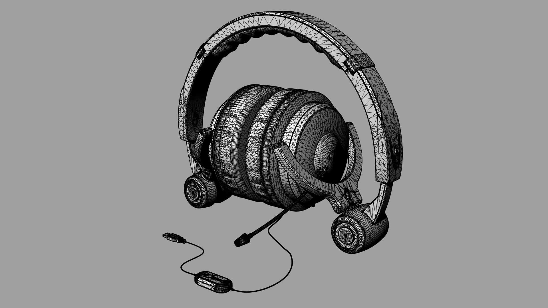 Headset - 3D Model by DennyCG