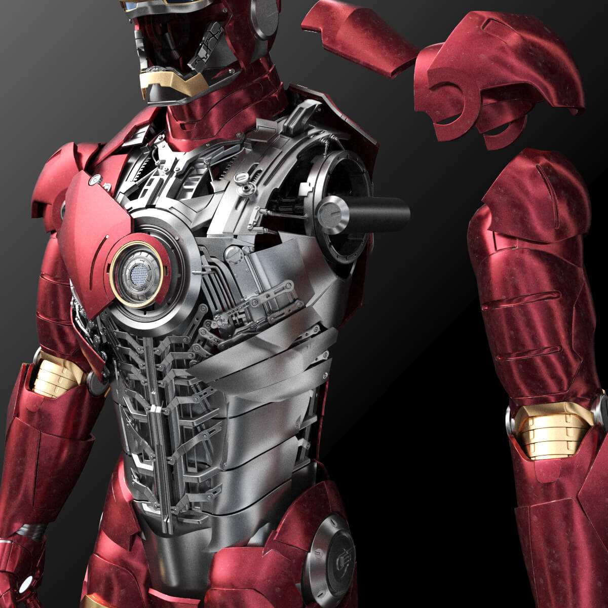 Iron Man 04 - 3D Model by DennyCG