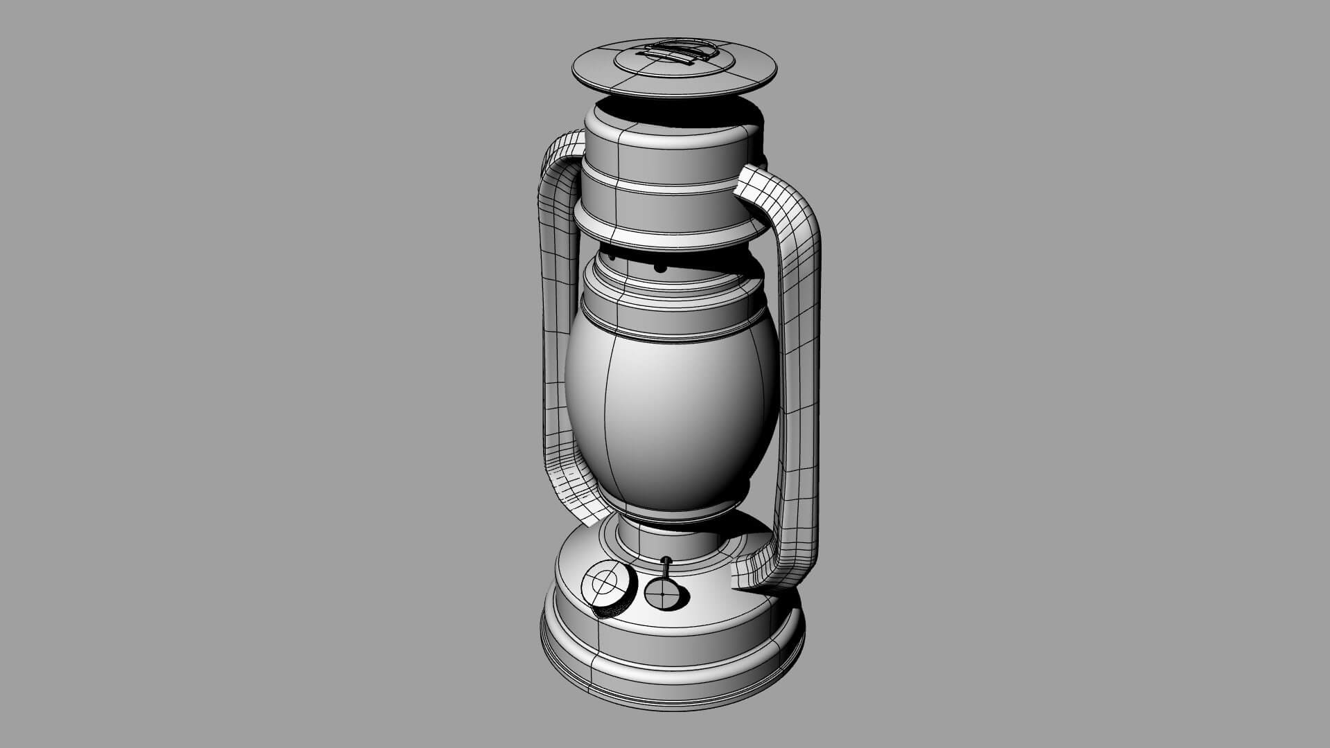 Kerosene Lamp - 3D Model by DennyCG