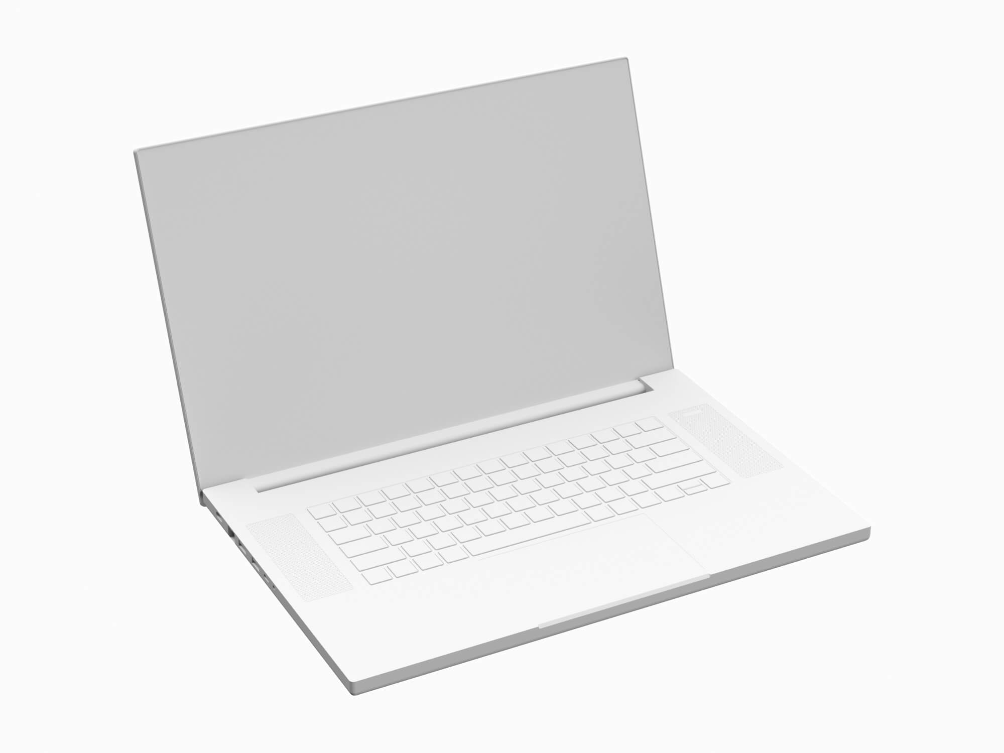 Laptop 02 3D Model by DennyCG