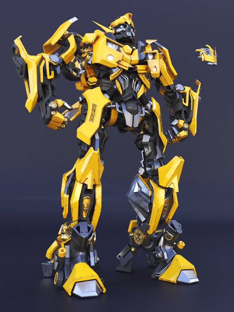 Transformers - Bumblebee 02 3D Model by DennyCG