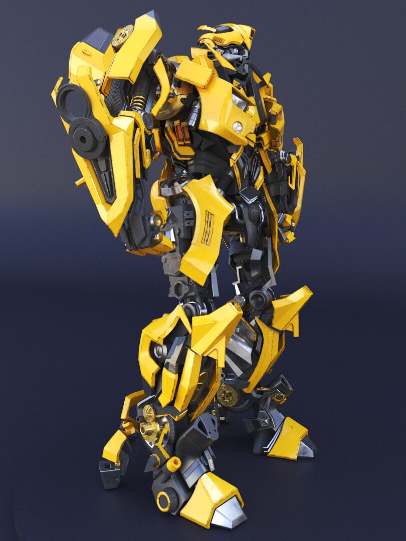 Transformers - Bumblebee 02 3D Model by DennyCG