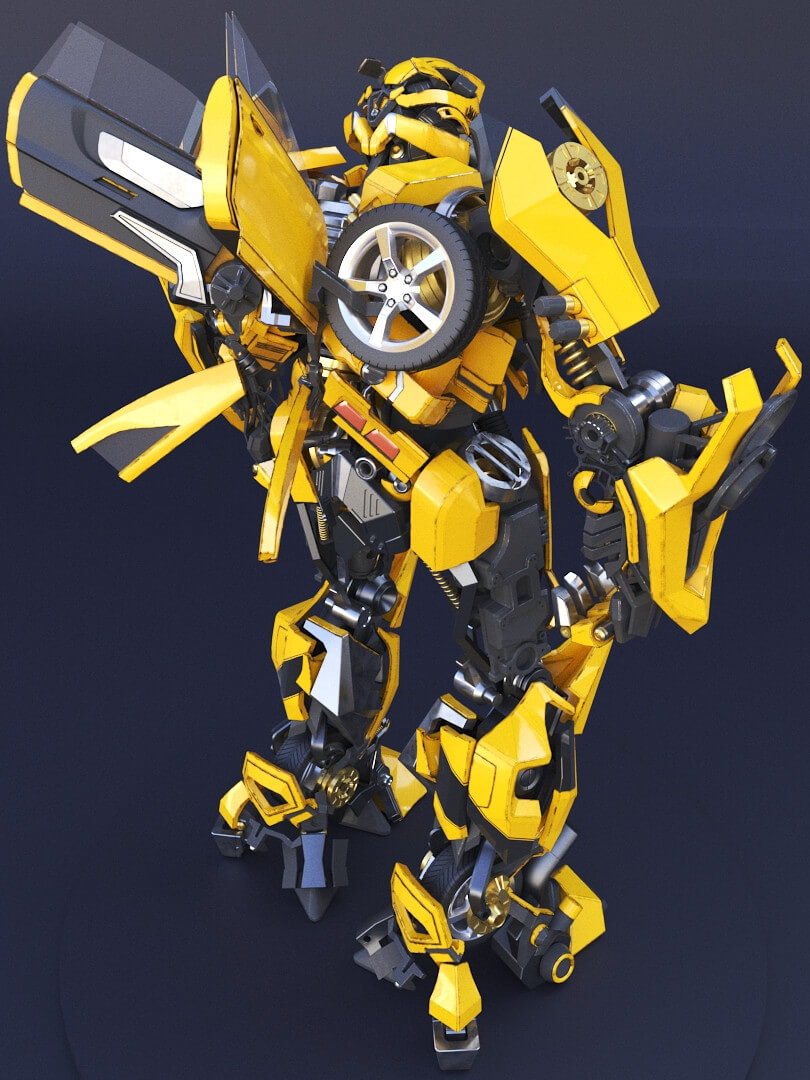 Transformers - Bumblebee 02 3D Model by DennyCG