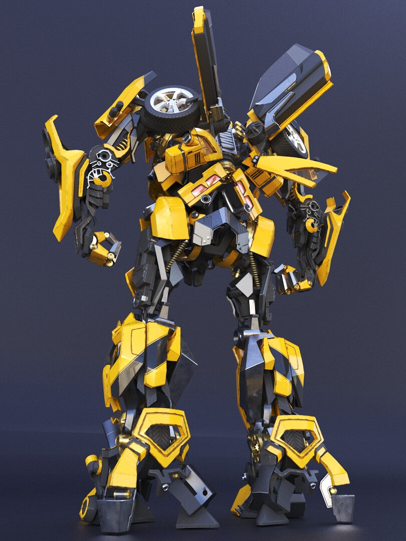 Transformers - Bumblebee 02 3D Model by DennyCG