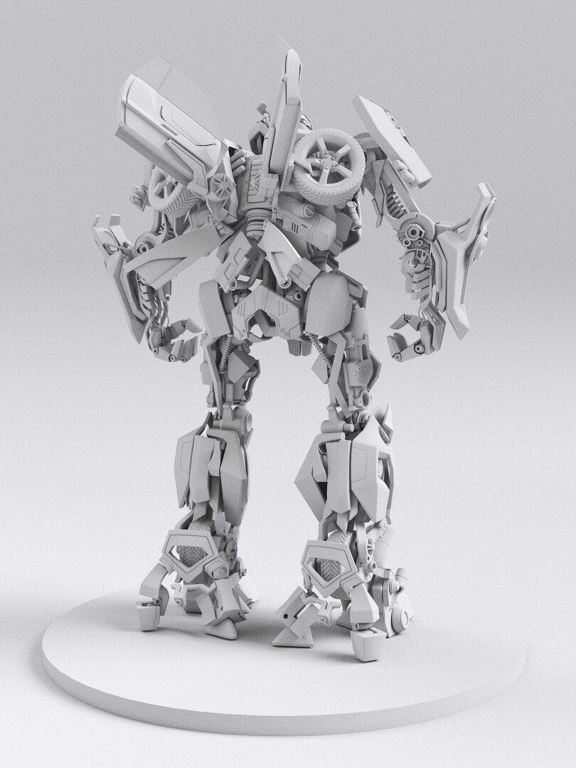 Transformers - Bumblebee 02 3D Model by DennyCG