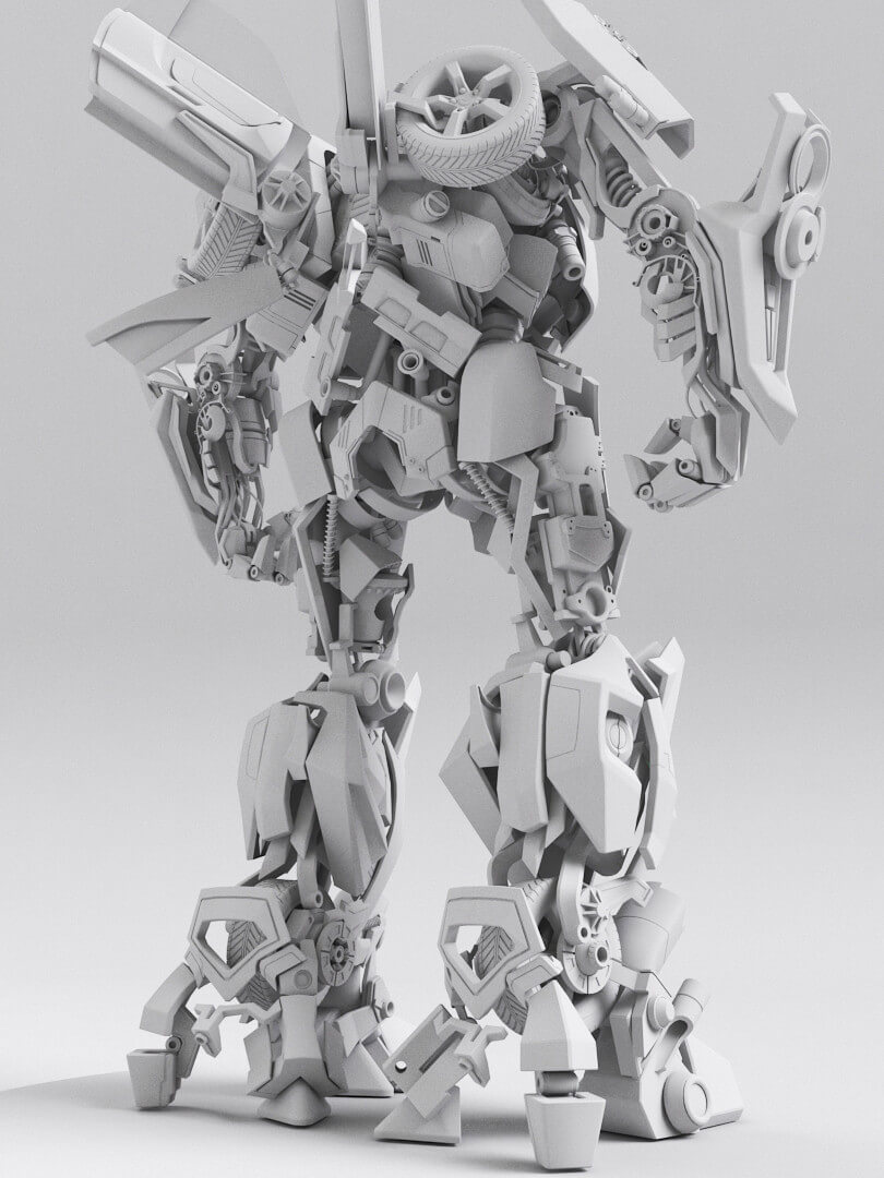 Transformers - Bumblebee 02 3D Model by DennyCG