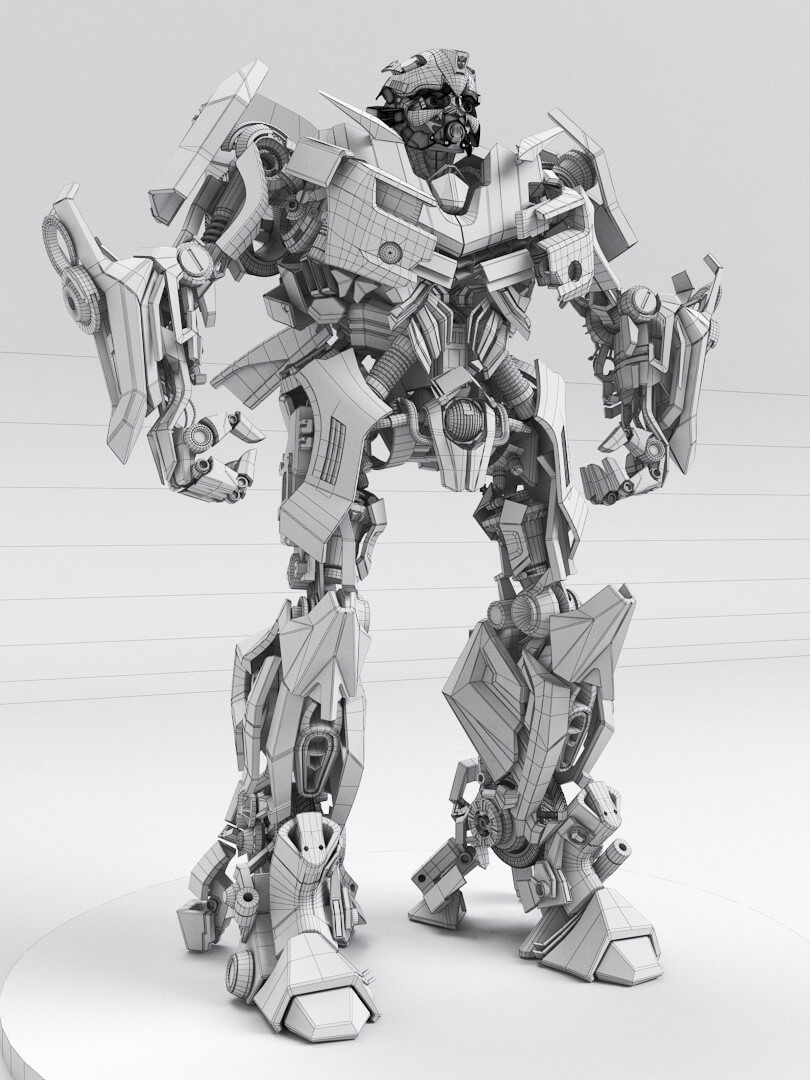 Transformers - Bumblebee 02 3D Model by DennyCG