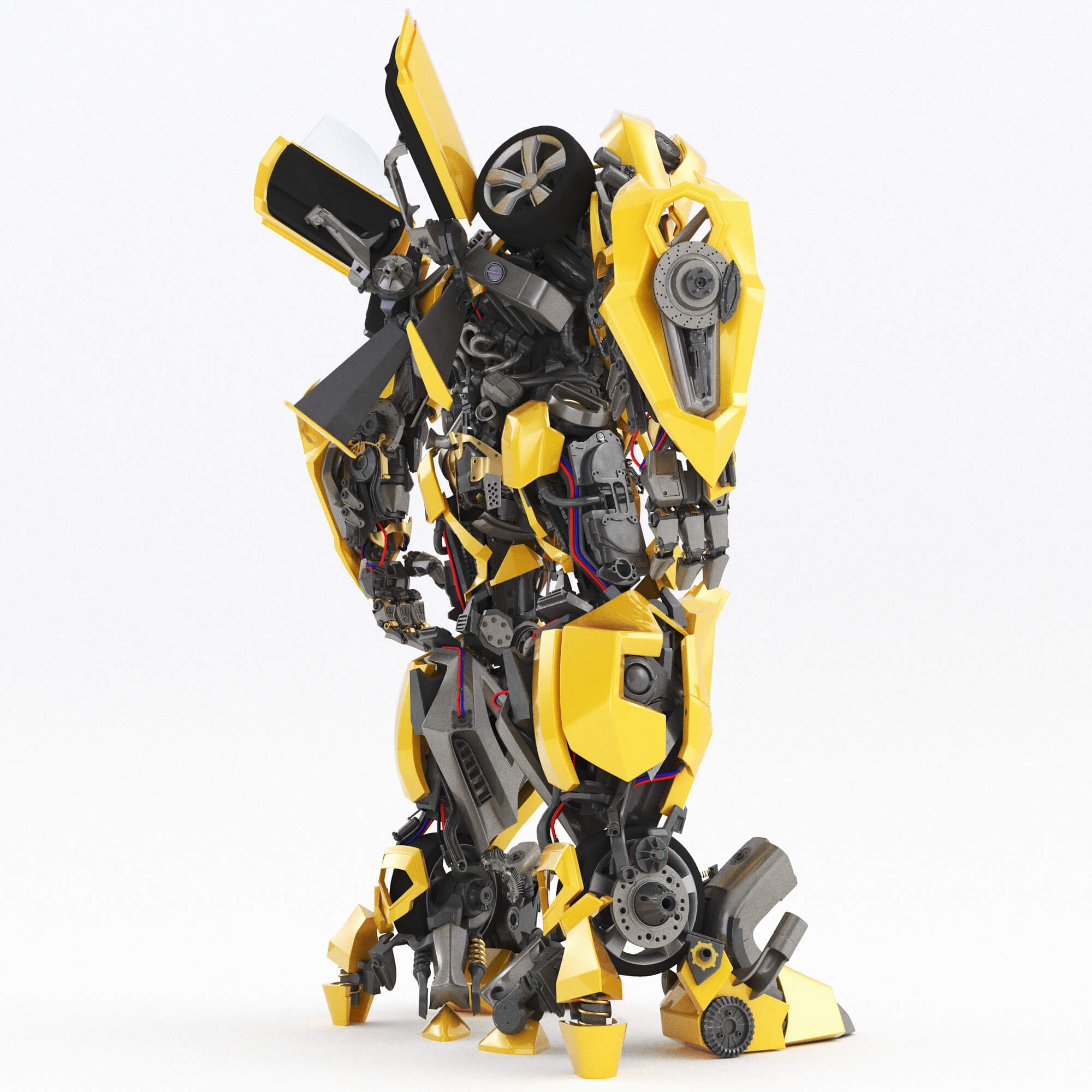 Transformers- Bumblebee III 3D Model by DennyCG
