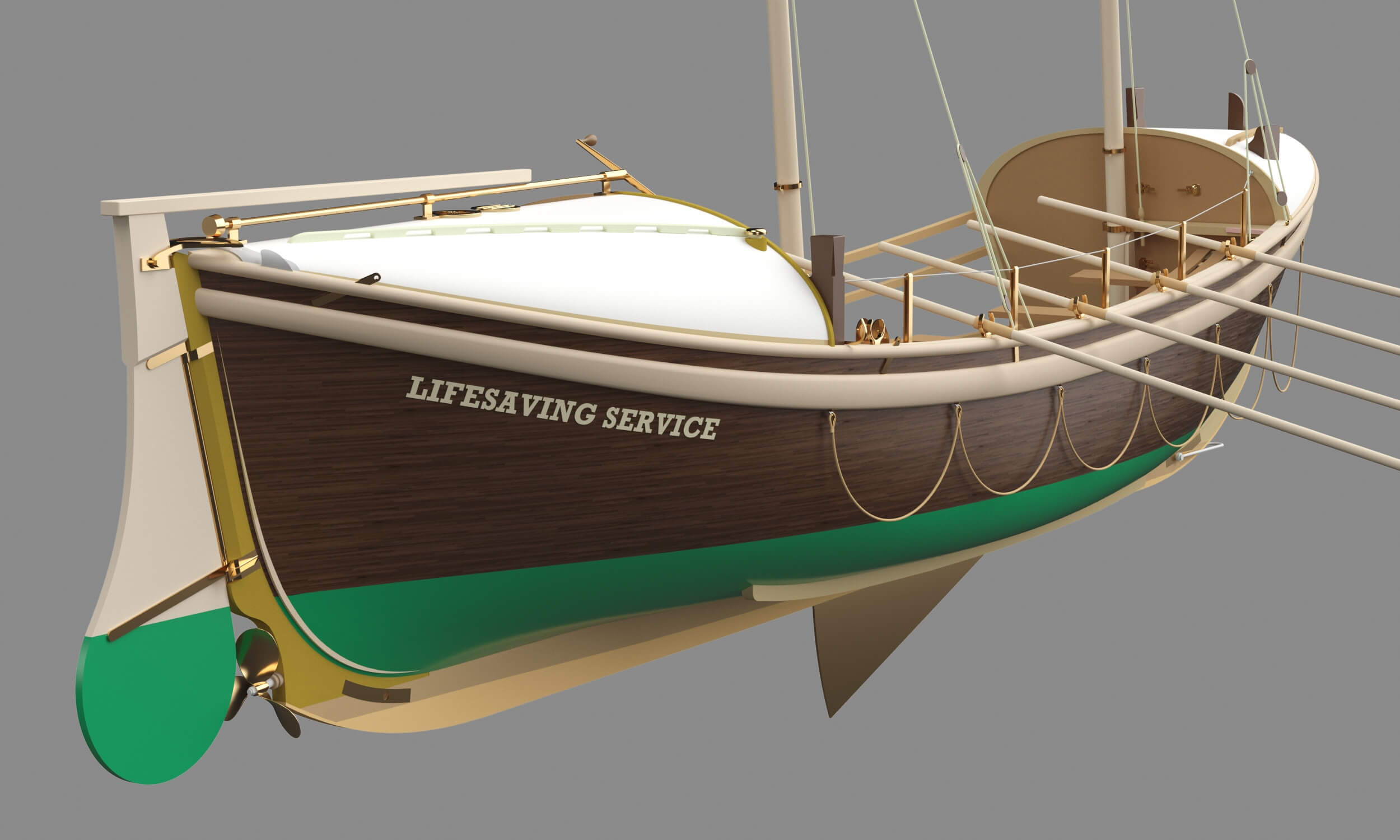 Wooden Boat - 3D Model by DennyCG