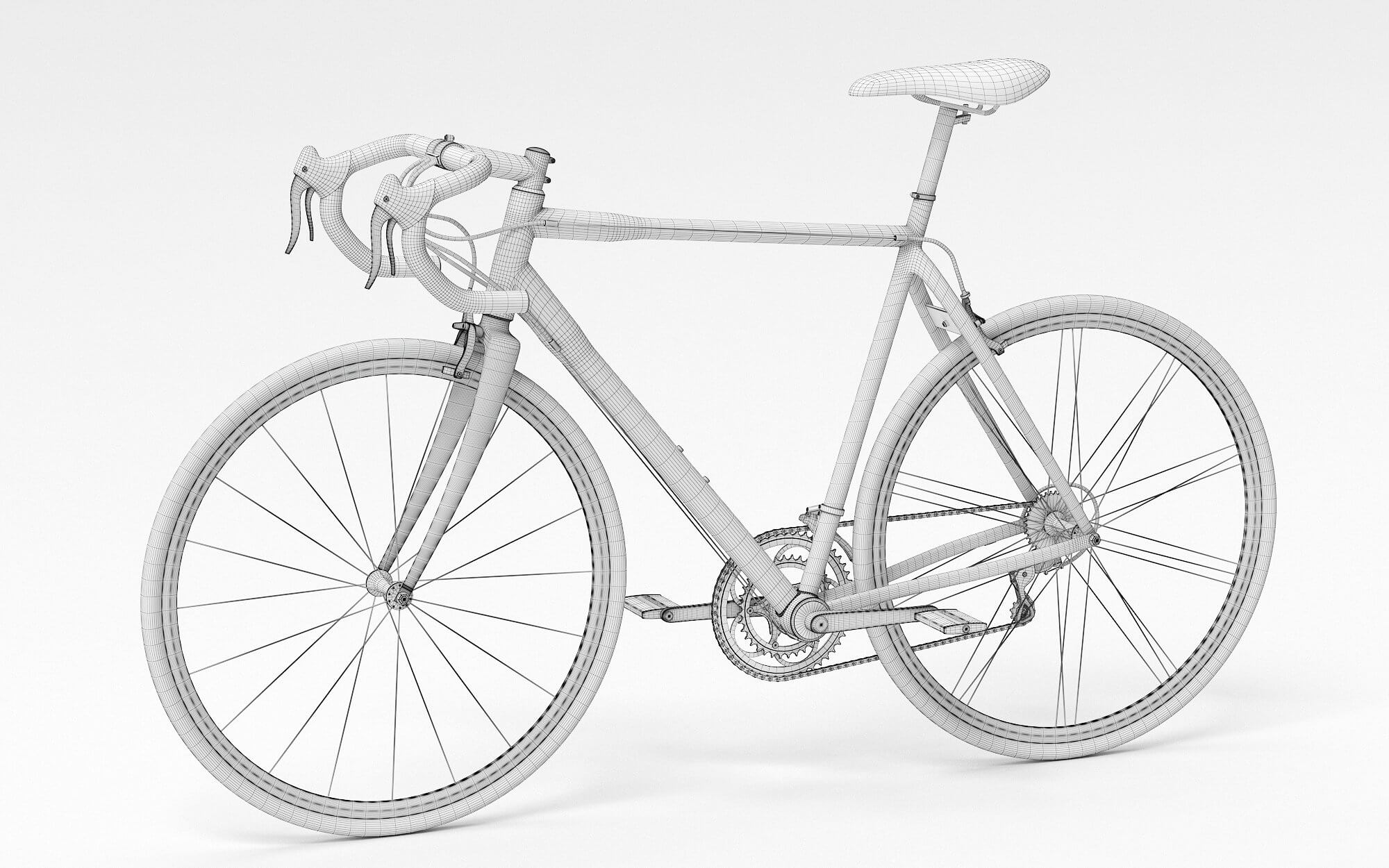 Yellow Racing Bike - 3D Model by DennyCG