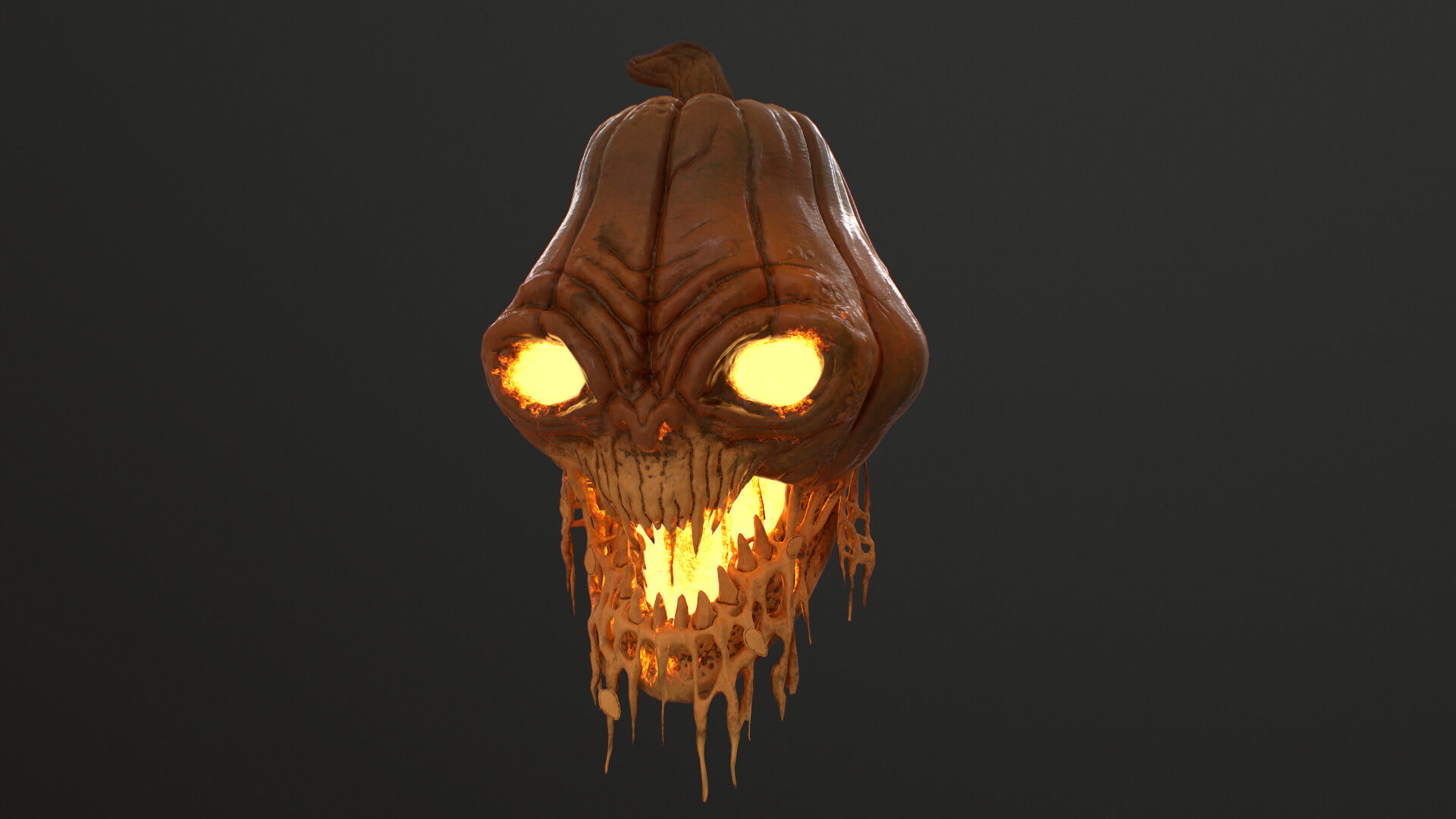 Halloween Pumpkin - 3D Model by Denzer01