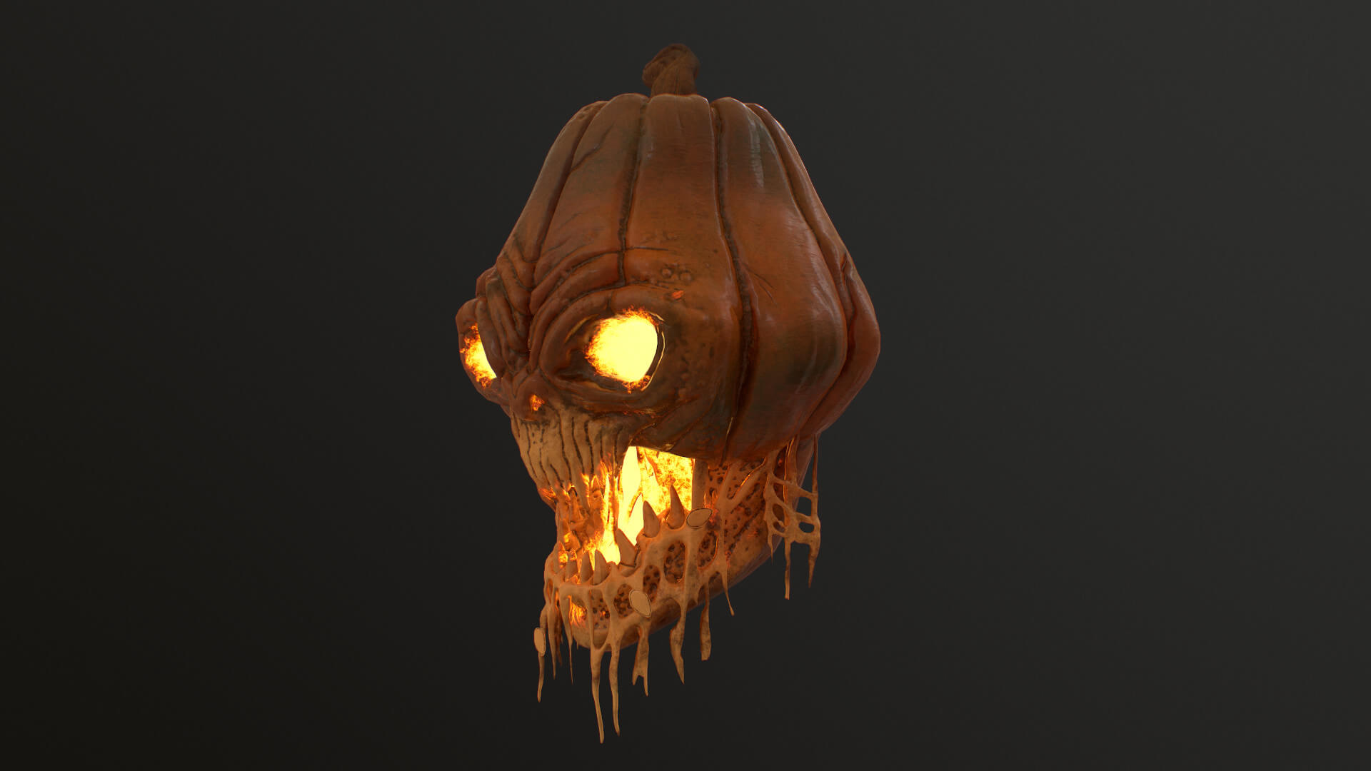 Halloween Pumpkin - 3D Model by Denzer01