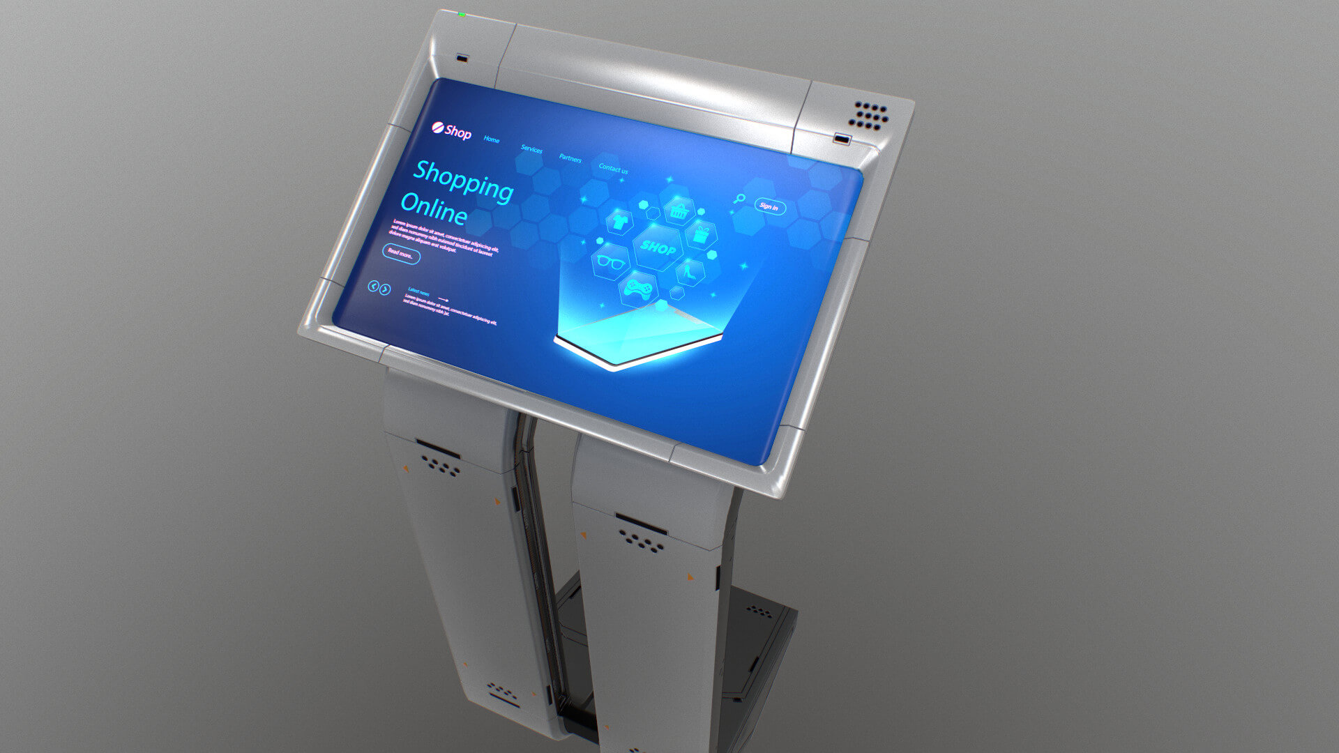 Sci-Fi Terminal 3D Model by Denzer01