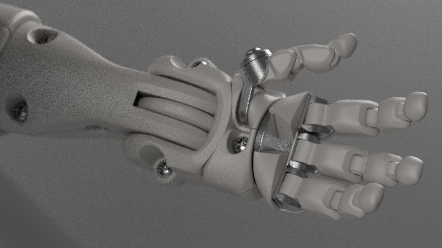 Prosthetic Arm - 3D Model by depuiseau