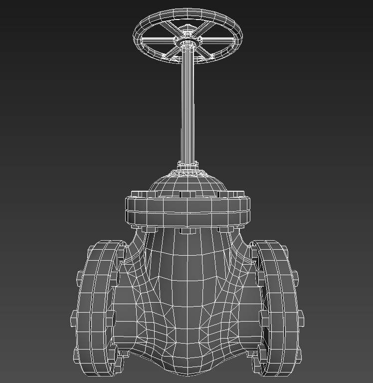 Big Pipe Check Valve - 3D Model by Derdent