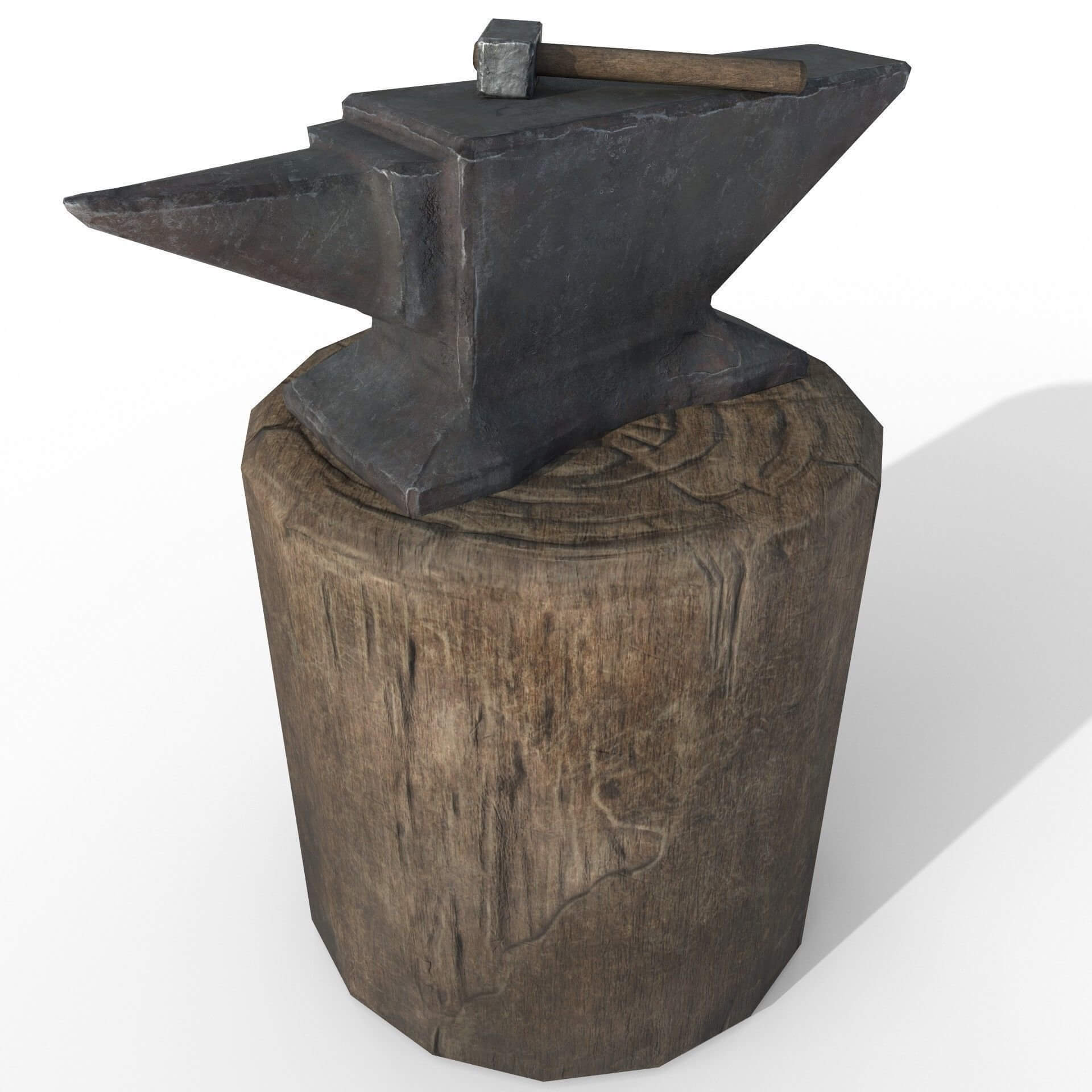 Anvil and Sledgehammer - 3D Model by Dereza