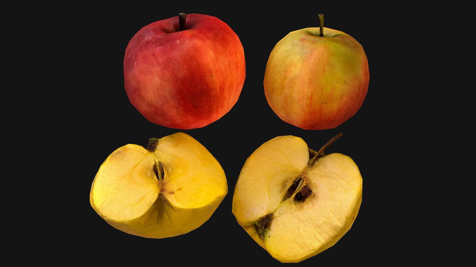 Apples Box Crate - 3D Model by Dereza