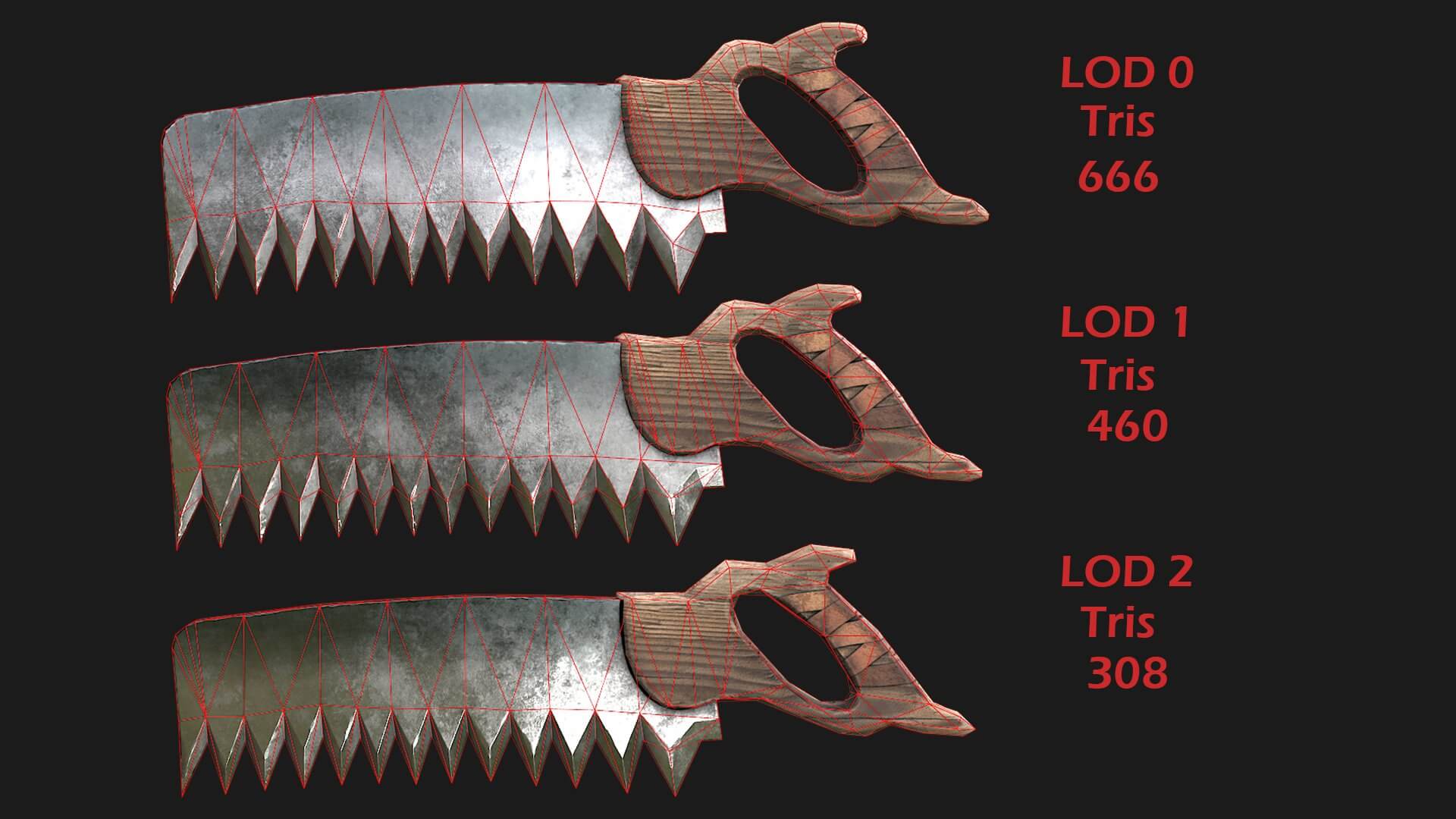 Back Saw - 3D Model by Dereza