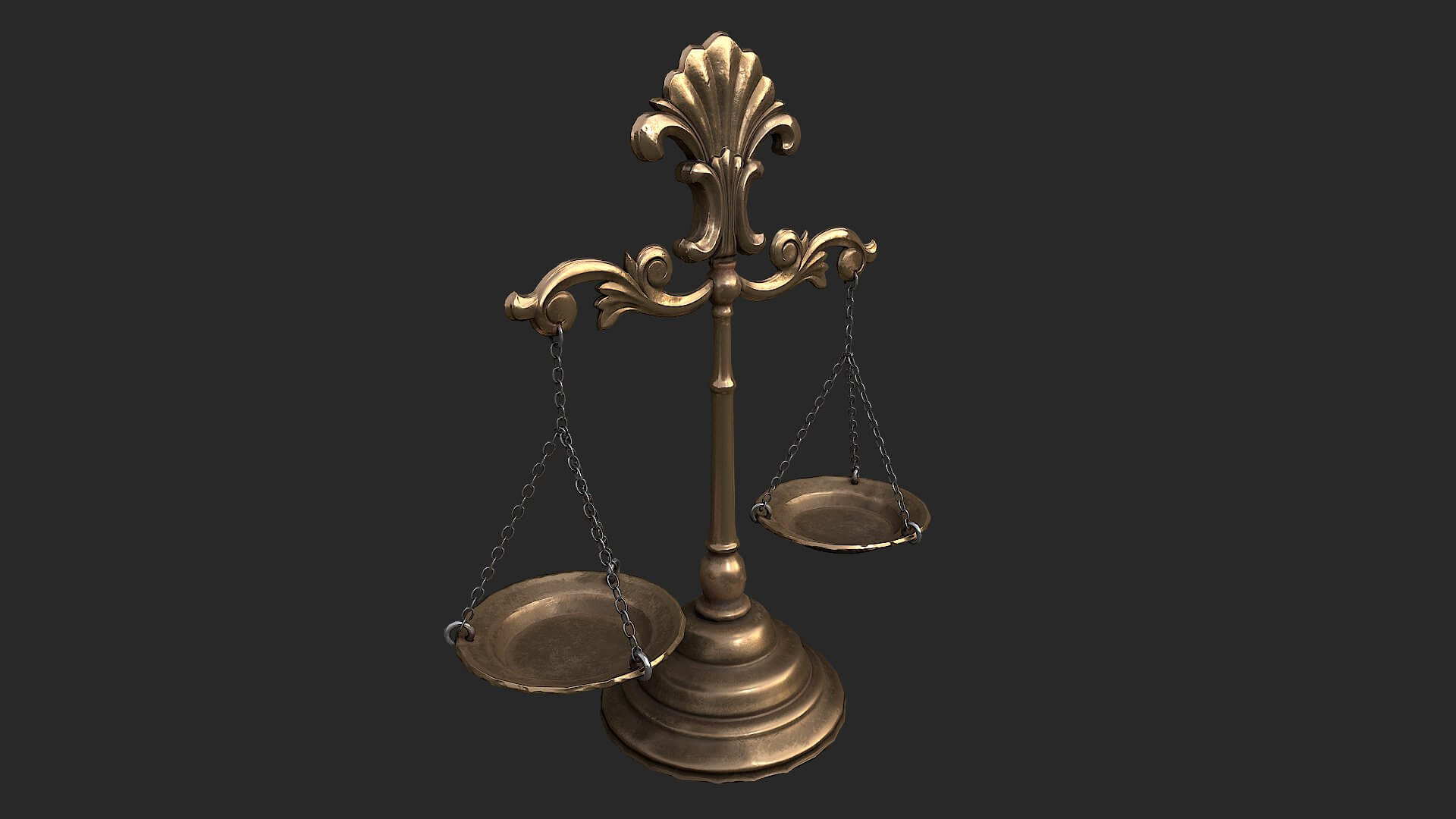 Balance Scales - 3D Model by Dereza