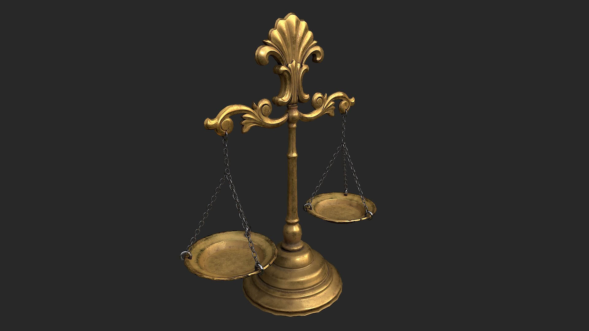 Balance Scales - 3D Model by Dereza