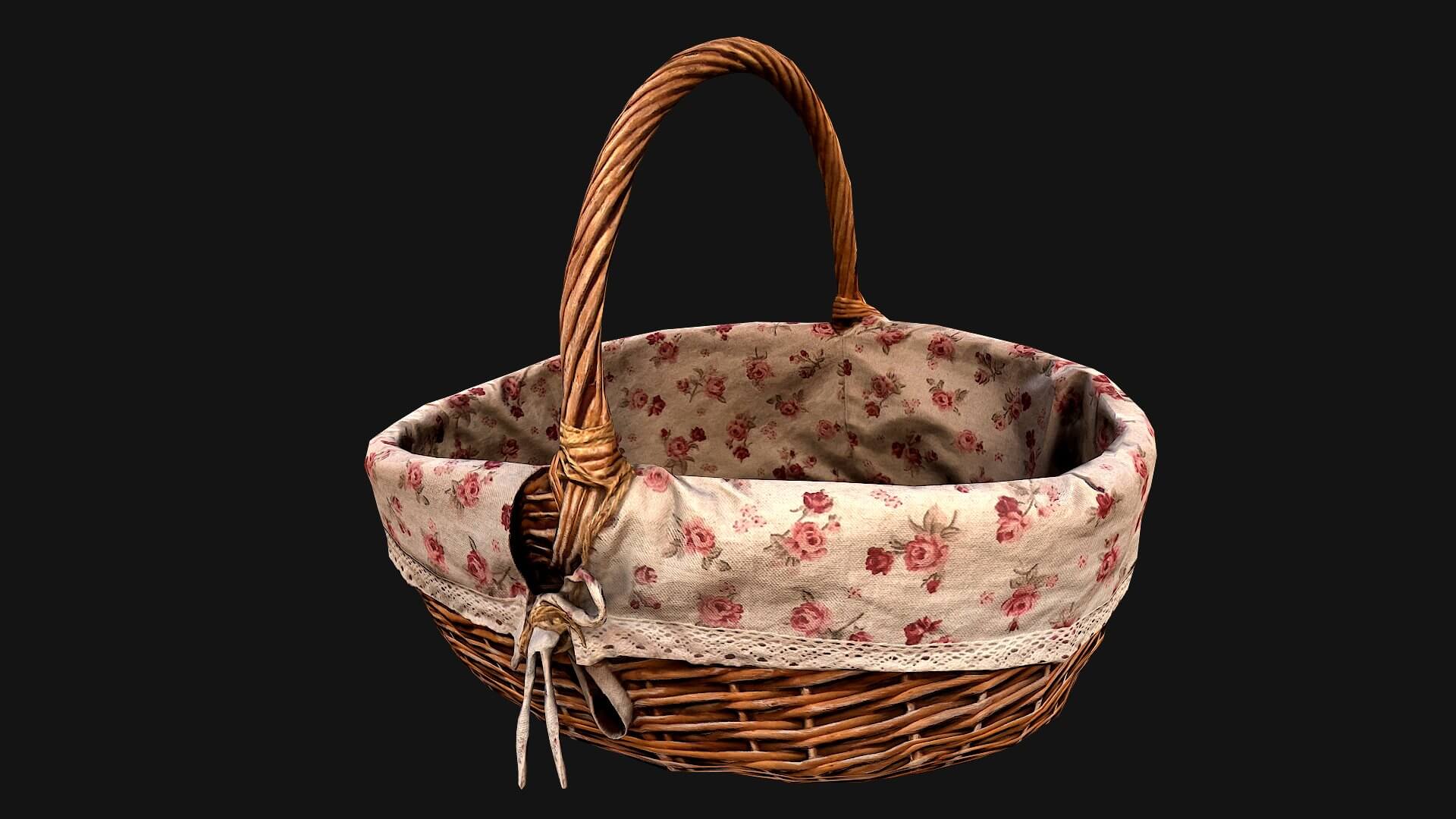 Basket - 3D Model by Dereza